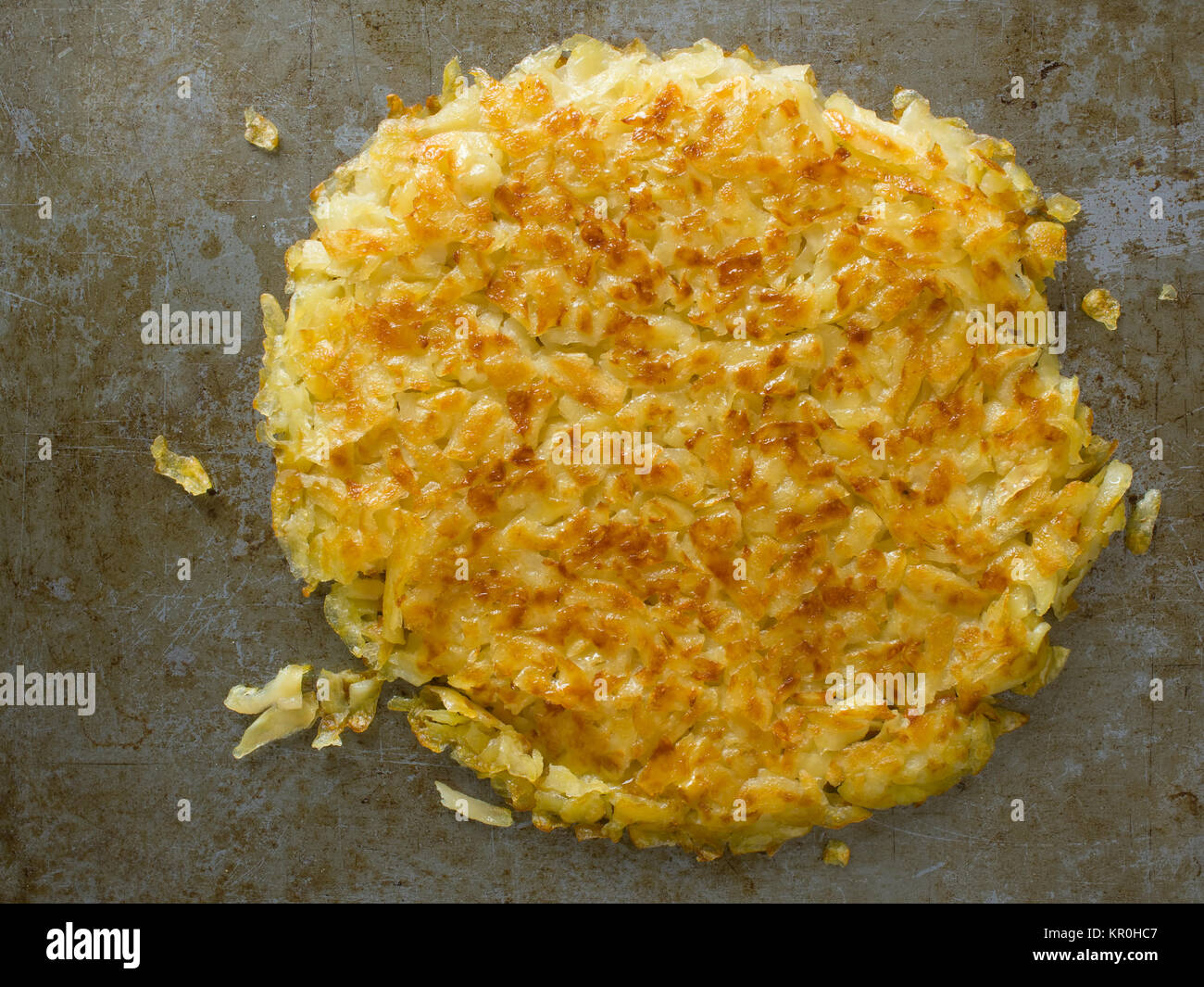 rustic golden crispy swiss rosti Stock Photo - Alamy