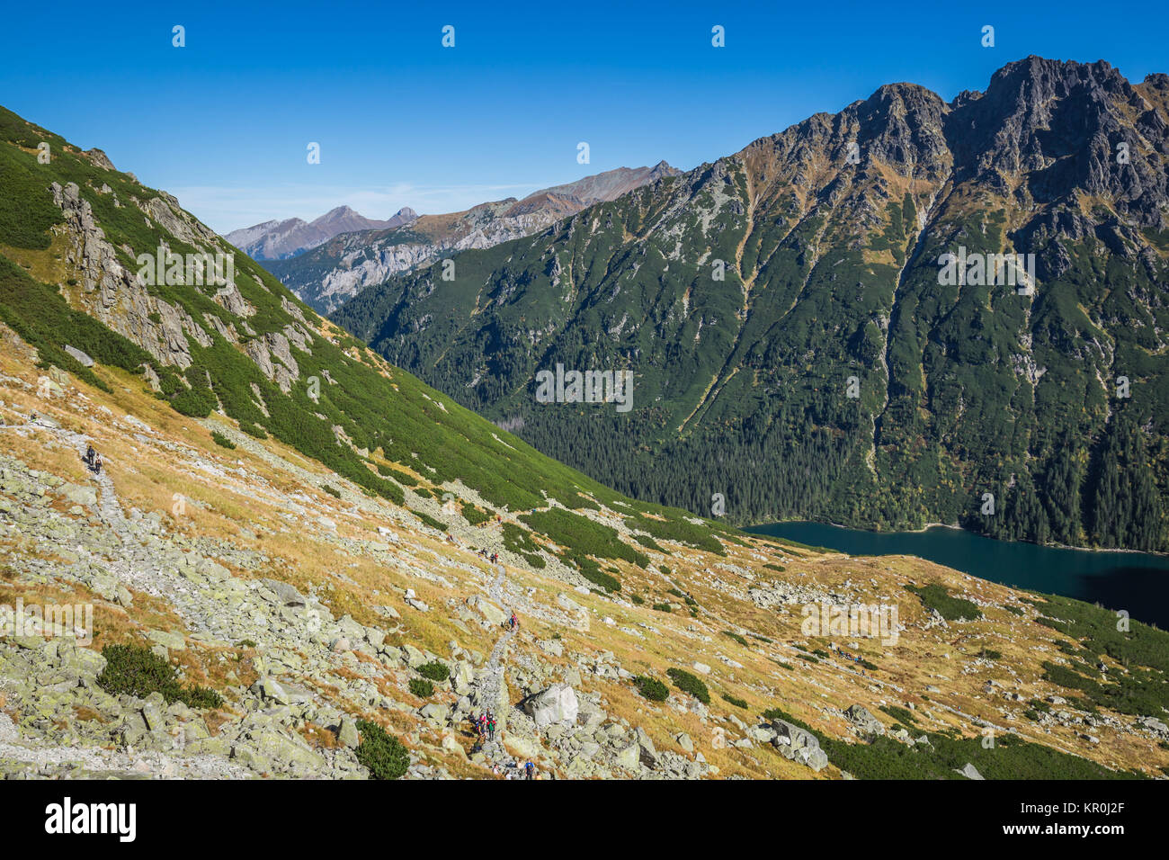 valley of five ponds in the tatra mountains,zakopane,poland Stock Photo ...