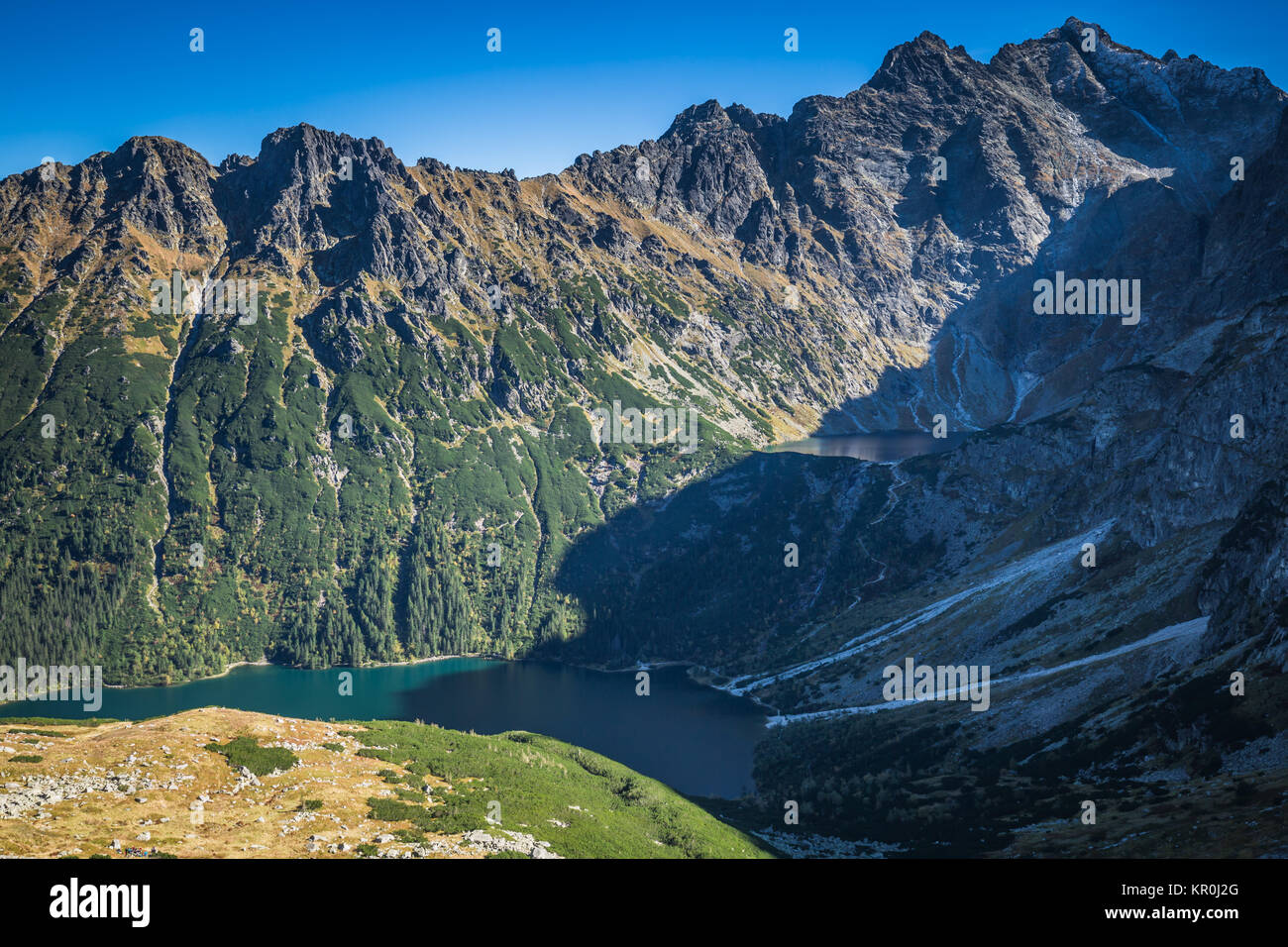 Valley of five ponds in the tatra mountains hi-res stock photography ...