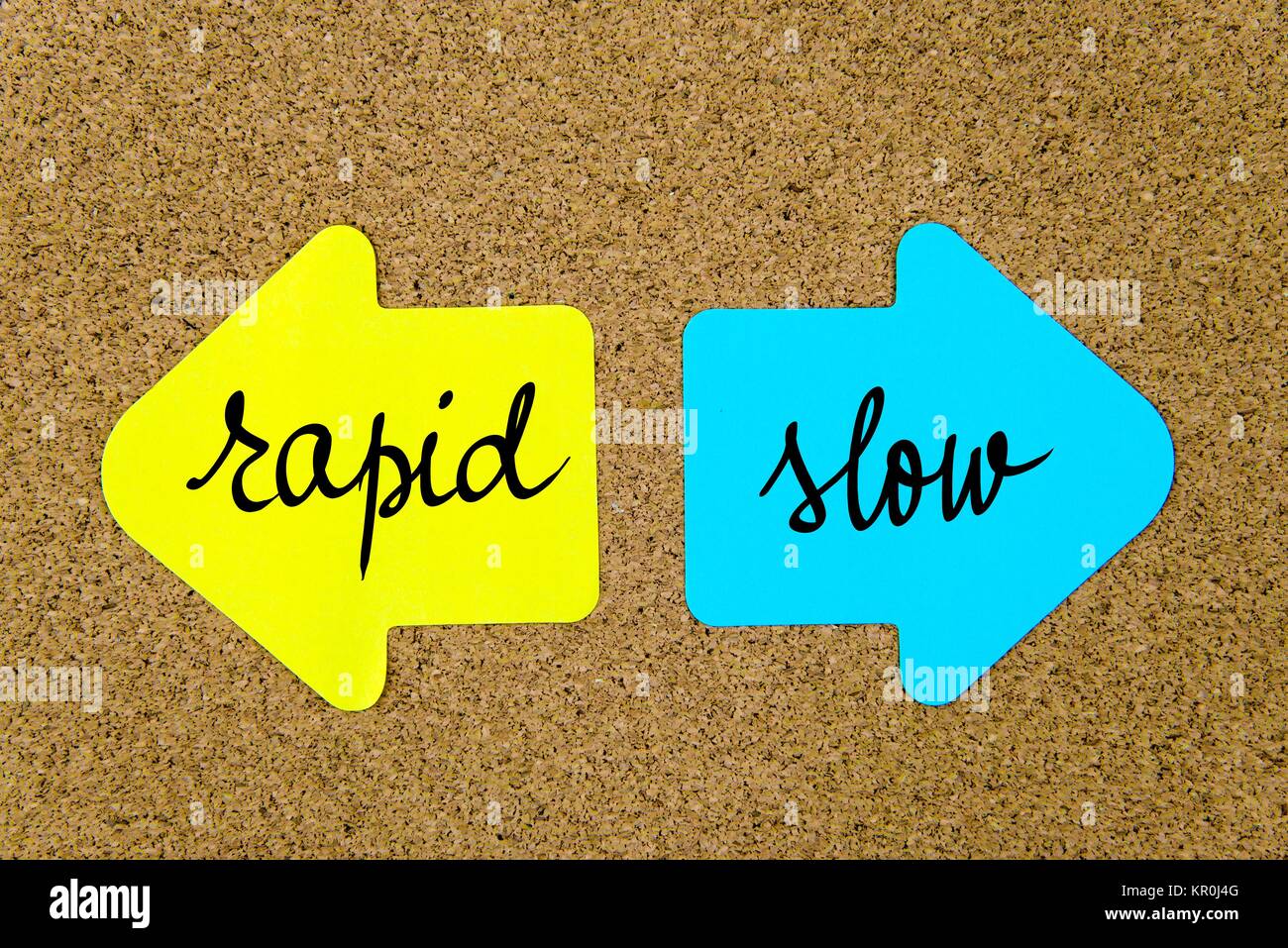Message Rapid versus Slow Stock Photo - Alamy