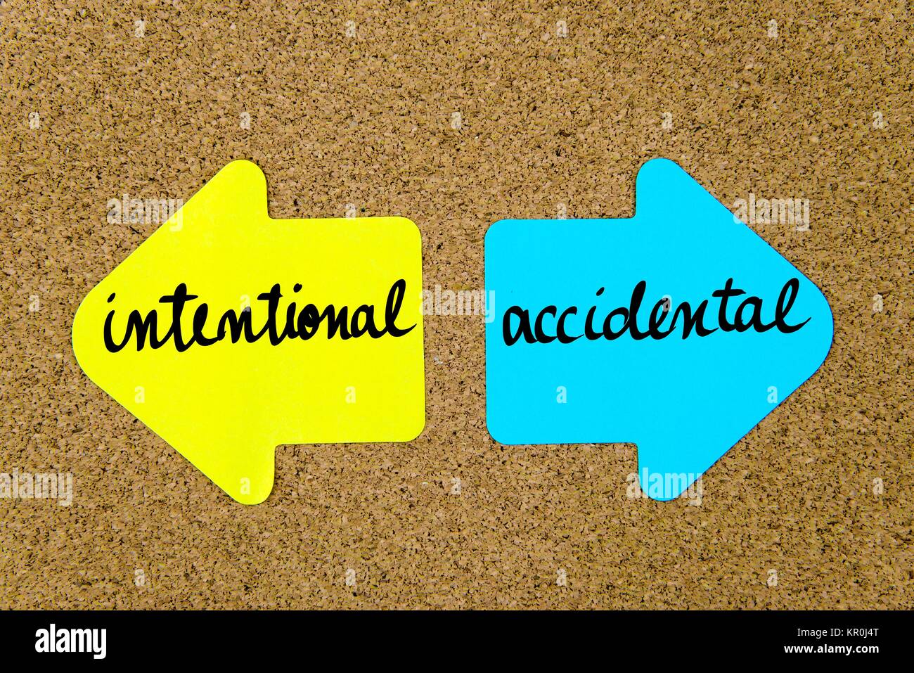 Message Intentional versus Accidental Stock Photo - Alamy
