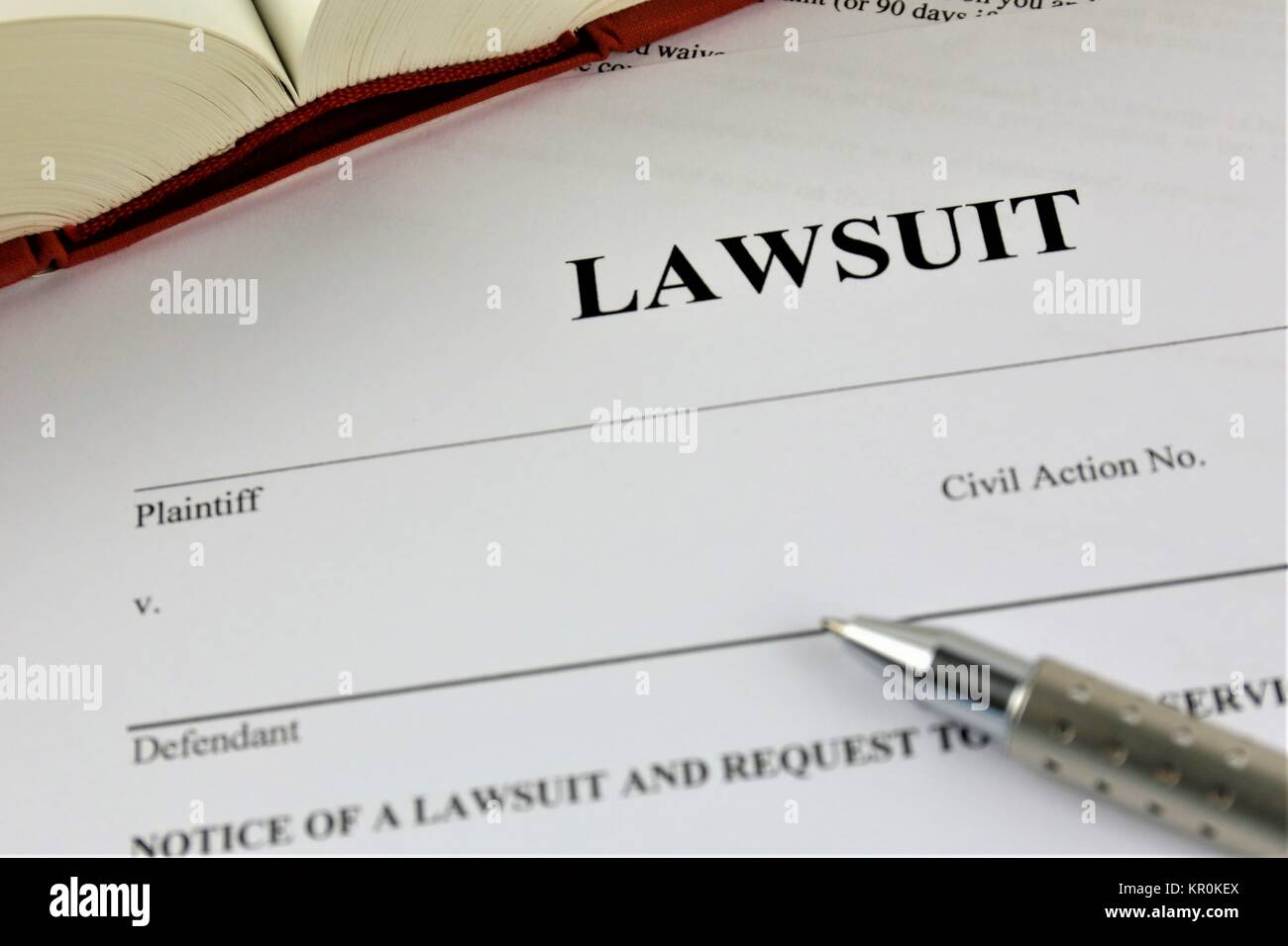 An concept Image of a lawsuit Stock Photo - Alamy