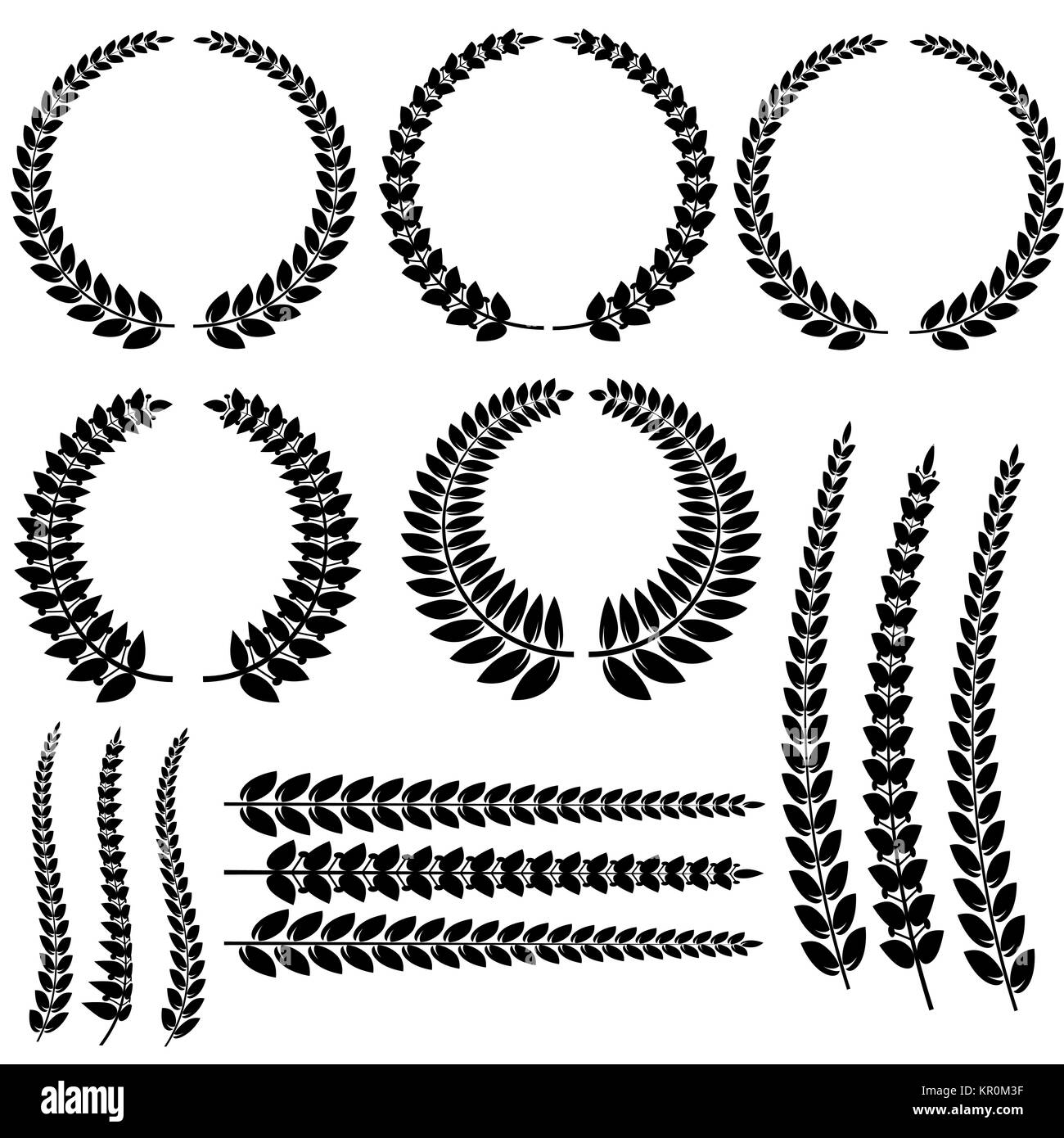 Victory wreath sport Black and White Stock Photos & Images - Alamy