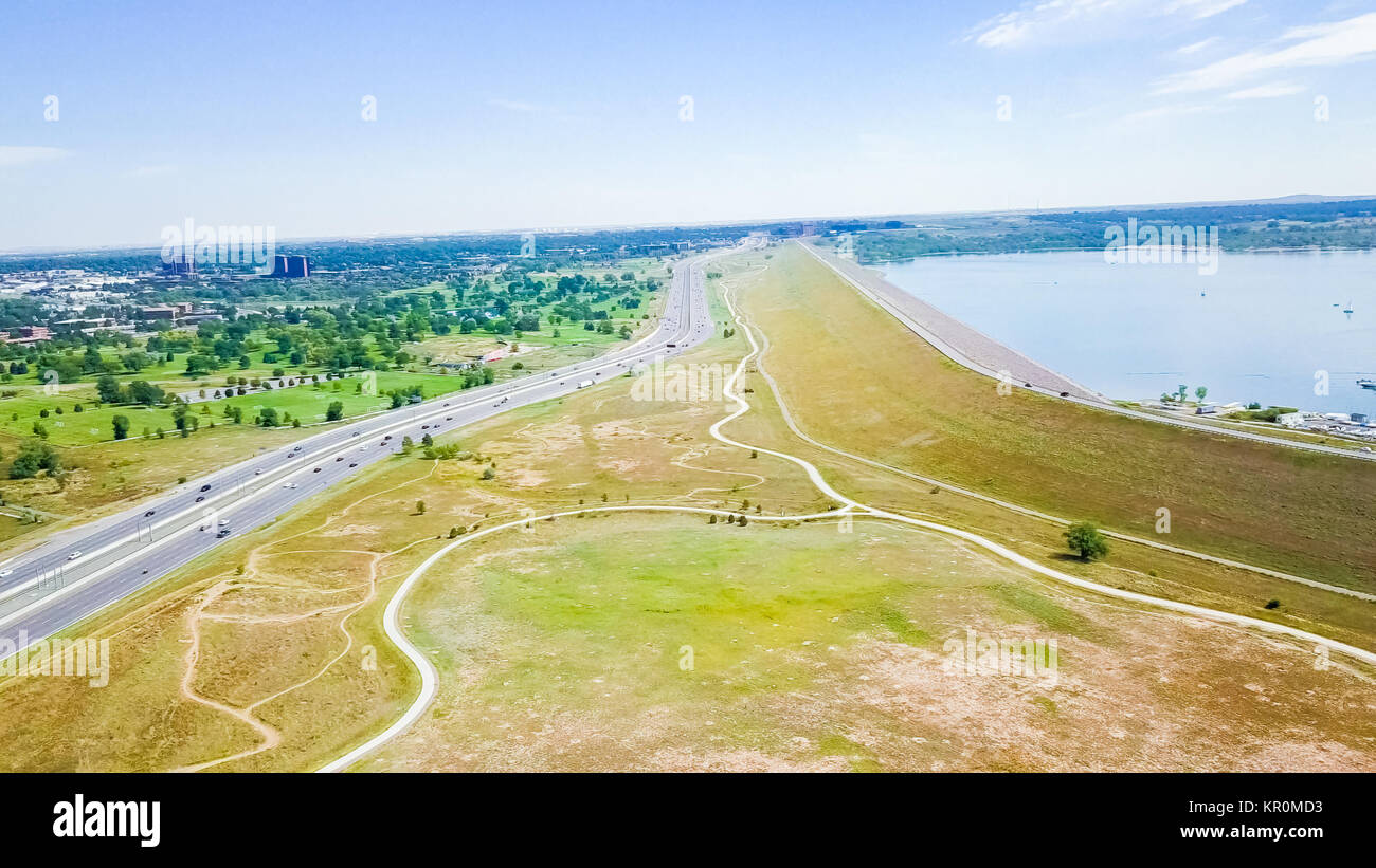 Aerial view of highway 225 near Cherry Creek reservoir Stock Photo - Alamy
