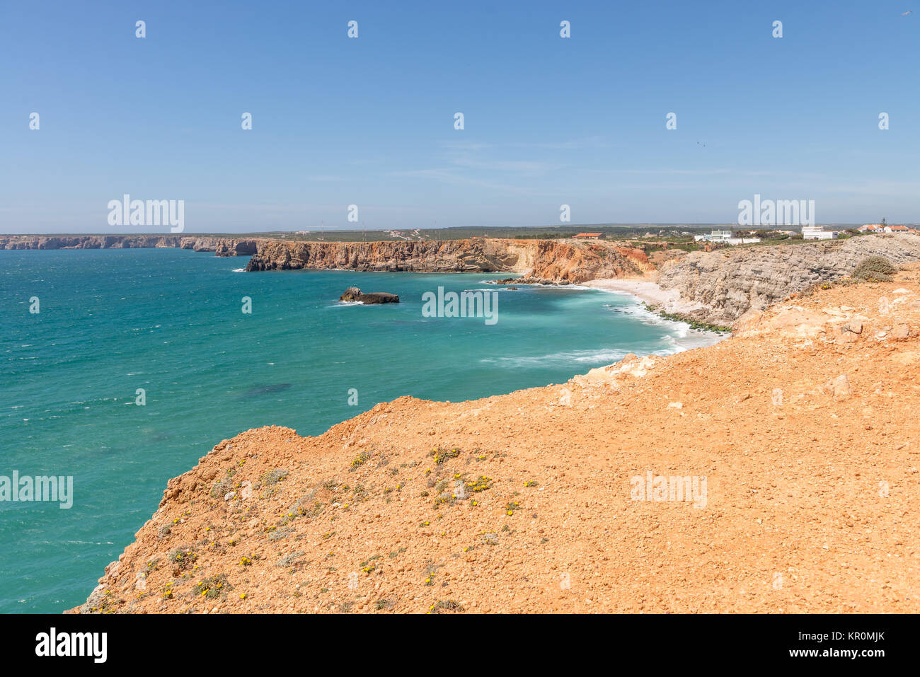 Coastline and beach in Sagres, Algarve, Portugal Stock Photo - Alamy