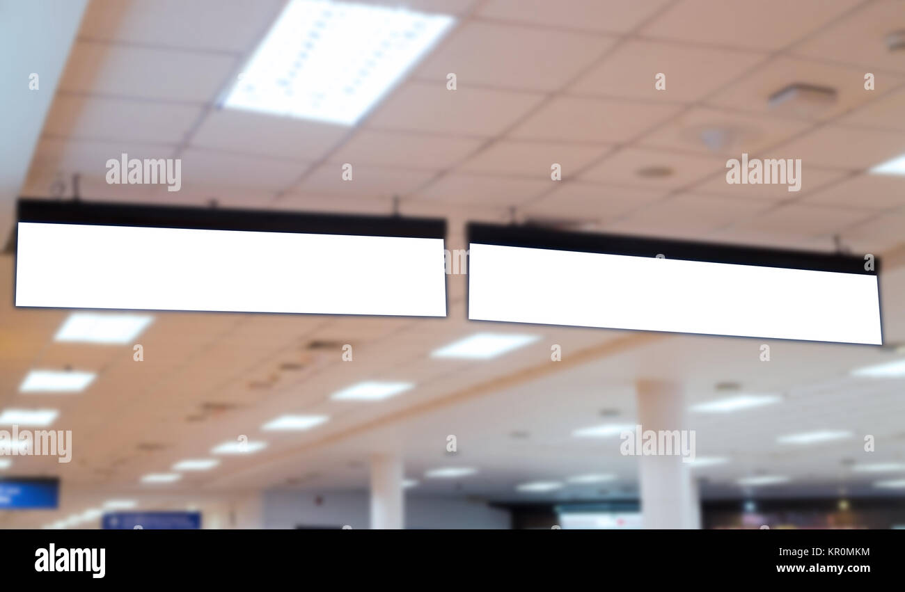 Empty office sign hanging on ceiling hi-res stock photography and ...