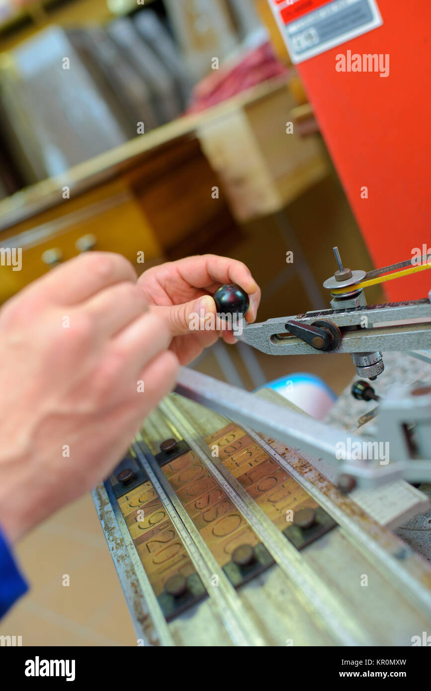 letter and number engraving Stock Photo - Alamy