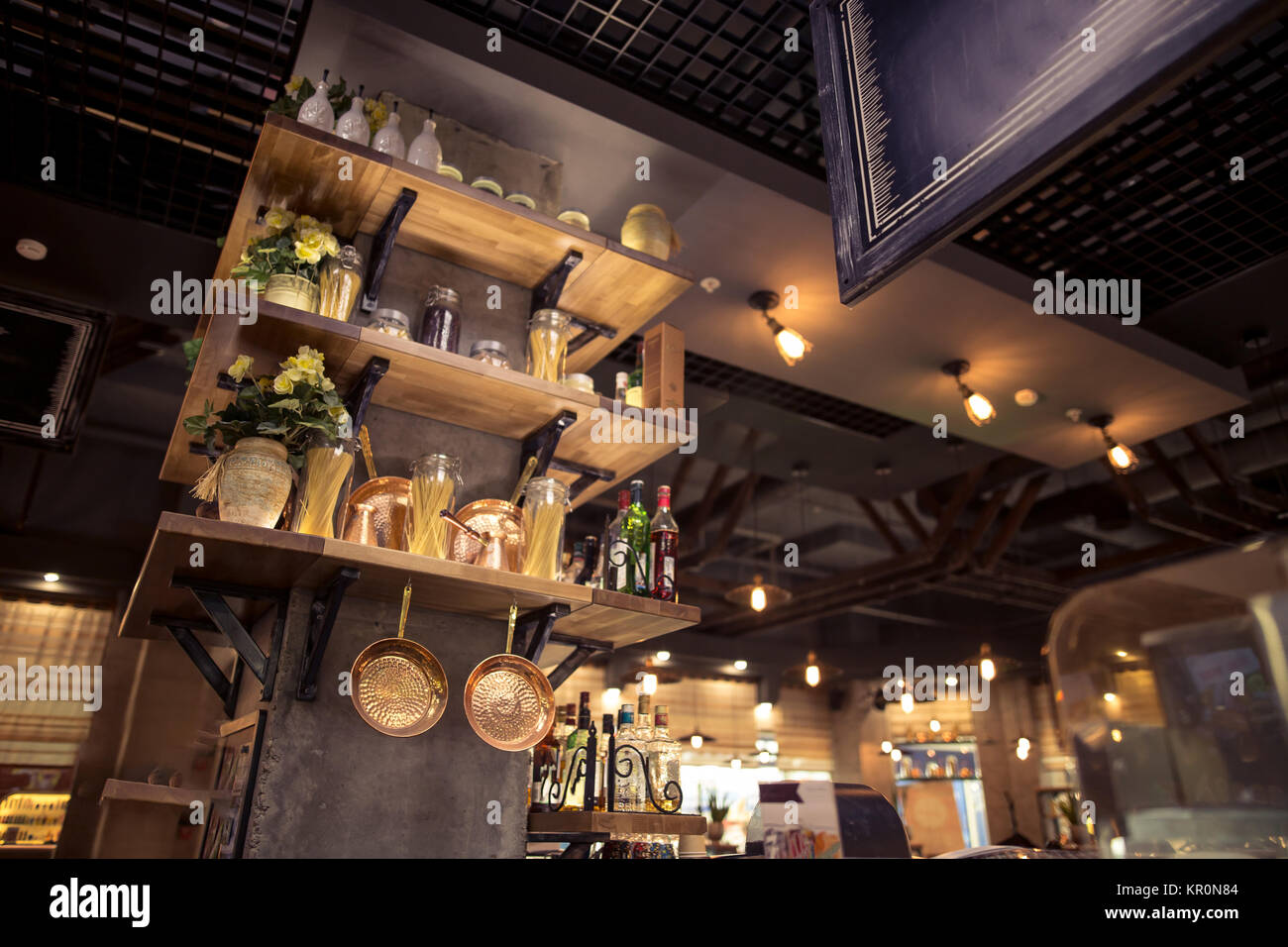 Simple Cafe Counter Design