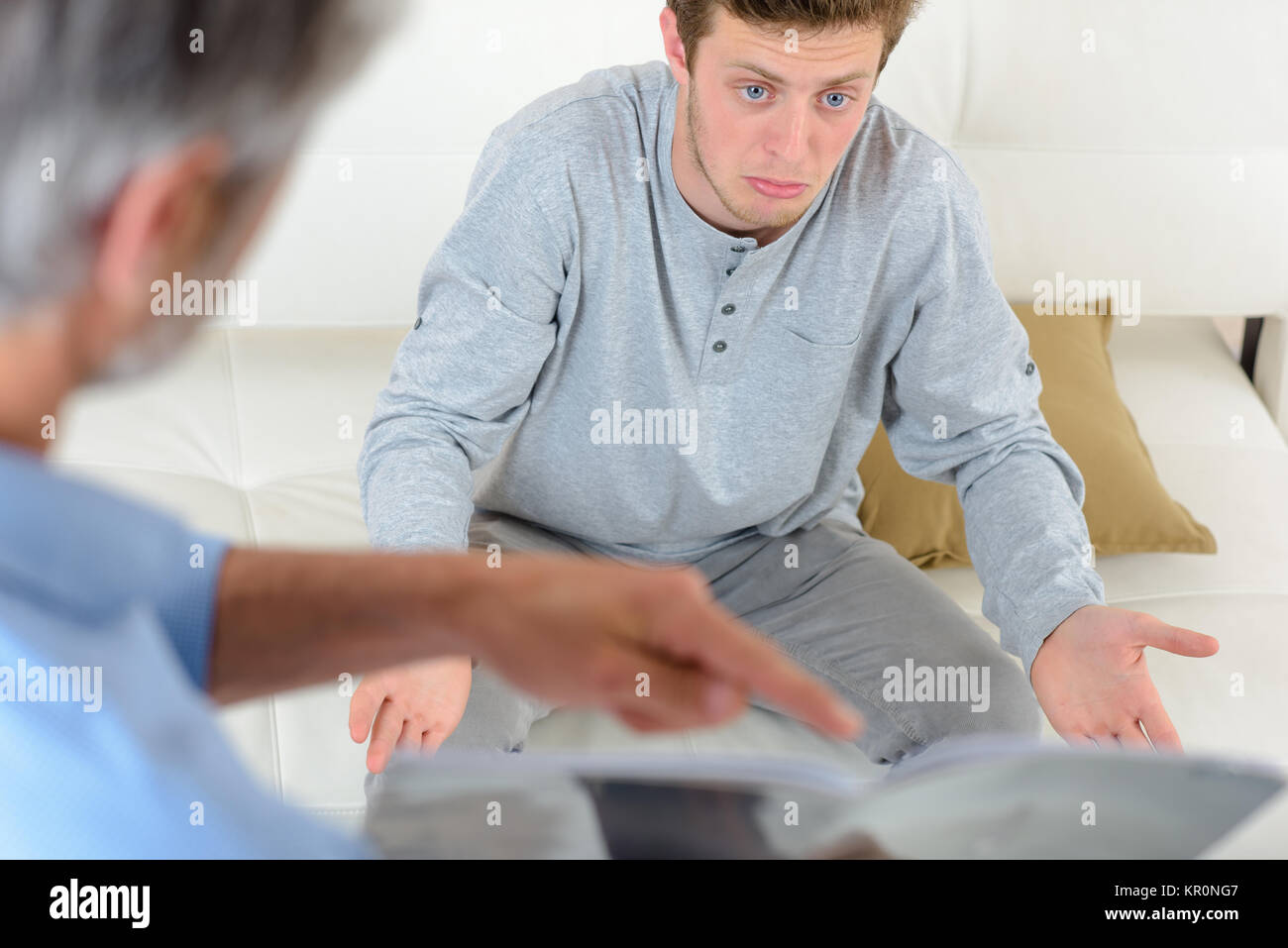 Teen boy making angry hi-res stock photography and images - Alamy