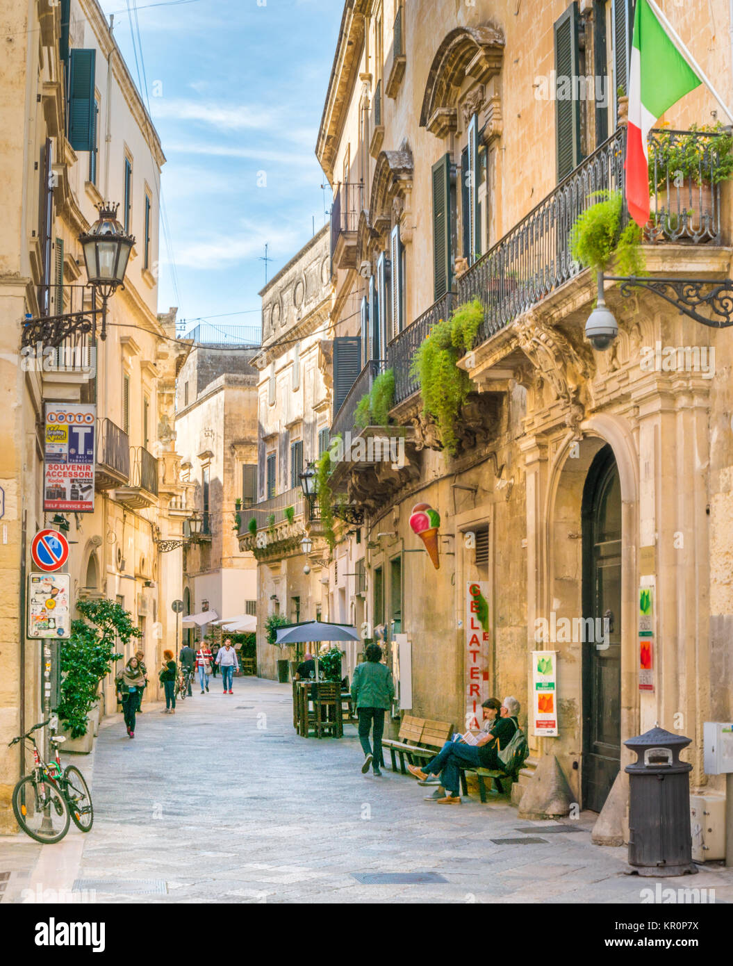 Scenic sight in Lecce, Puglia, southern Italy Stock Photo - Alamy
