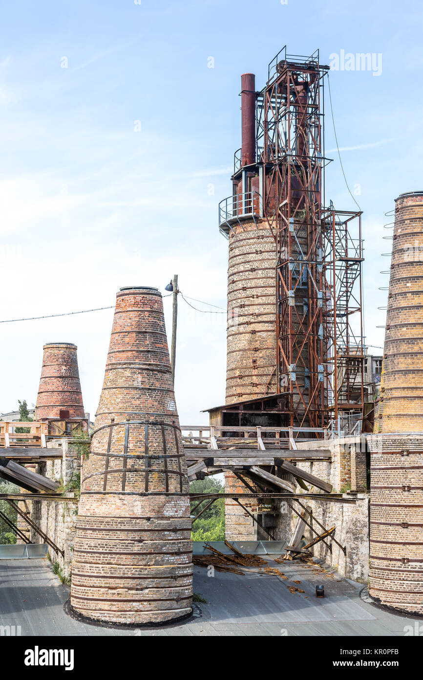 An old small factory with blue sky Stock Photo - Alamy