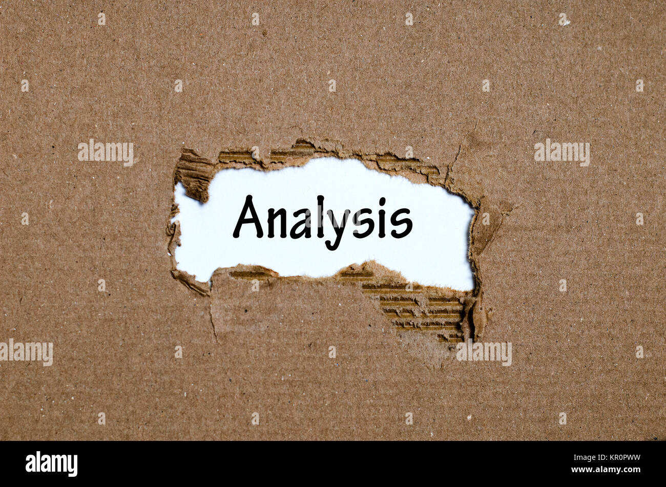 The word analysis appearing behind torn paper Stock Photo - Alamy