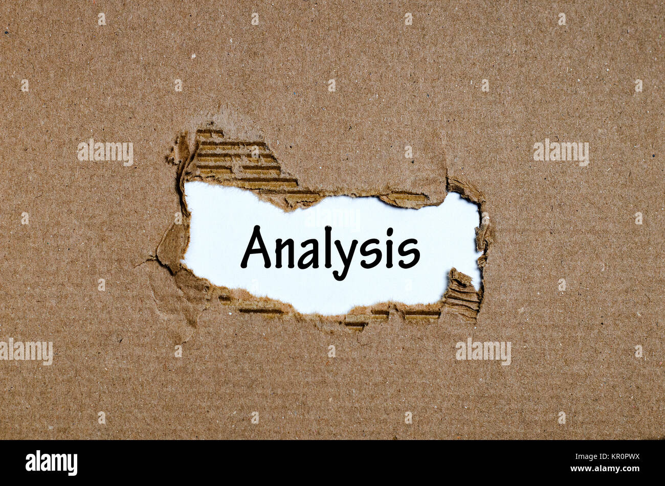 The word analysis appearing behind torn paper Stock Photo - Alamy