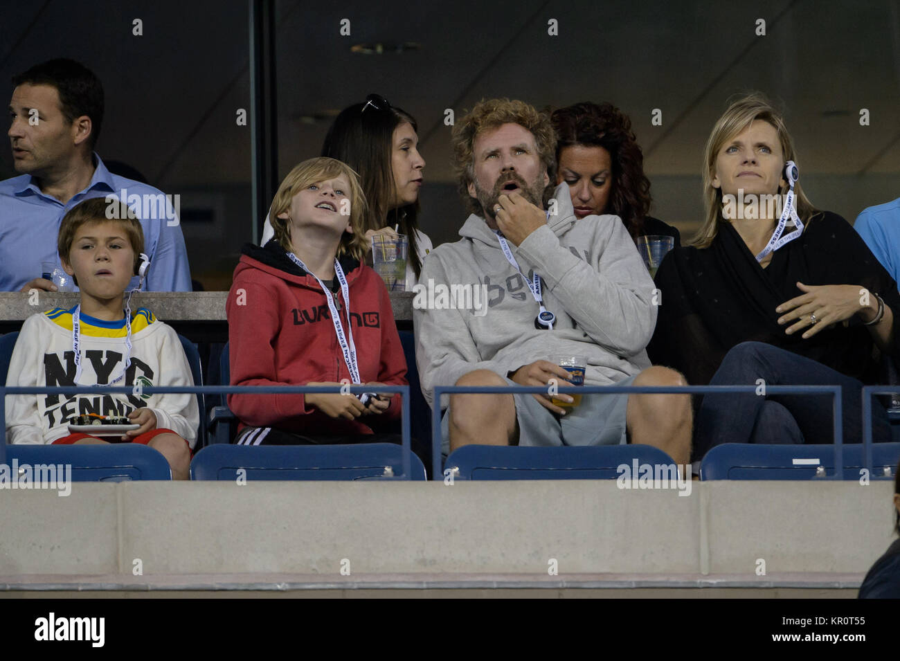 FLUSHING NY- AUGUST 29: Mattias Ferrell, Magnus Ferrell, Will Ferrell ...