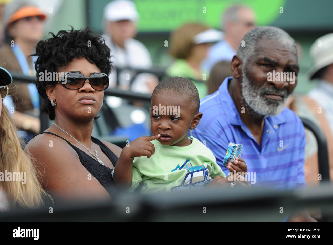 KEY BISCAYNE, FL - MARCH 23: Lakeisha Graham; Richard Williams; Dylan ...
