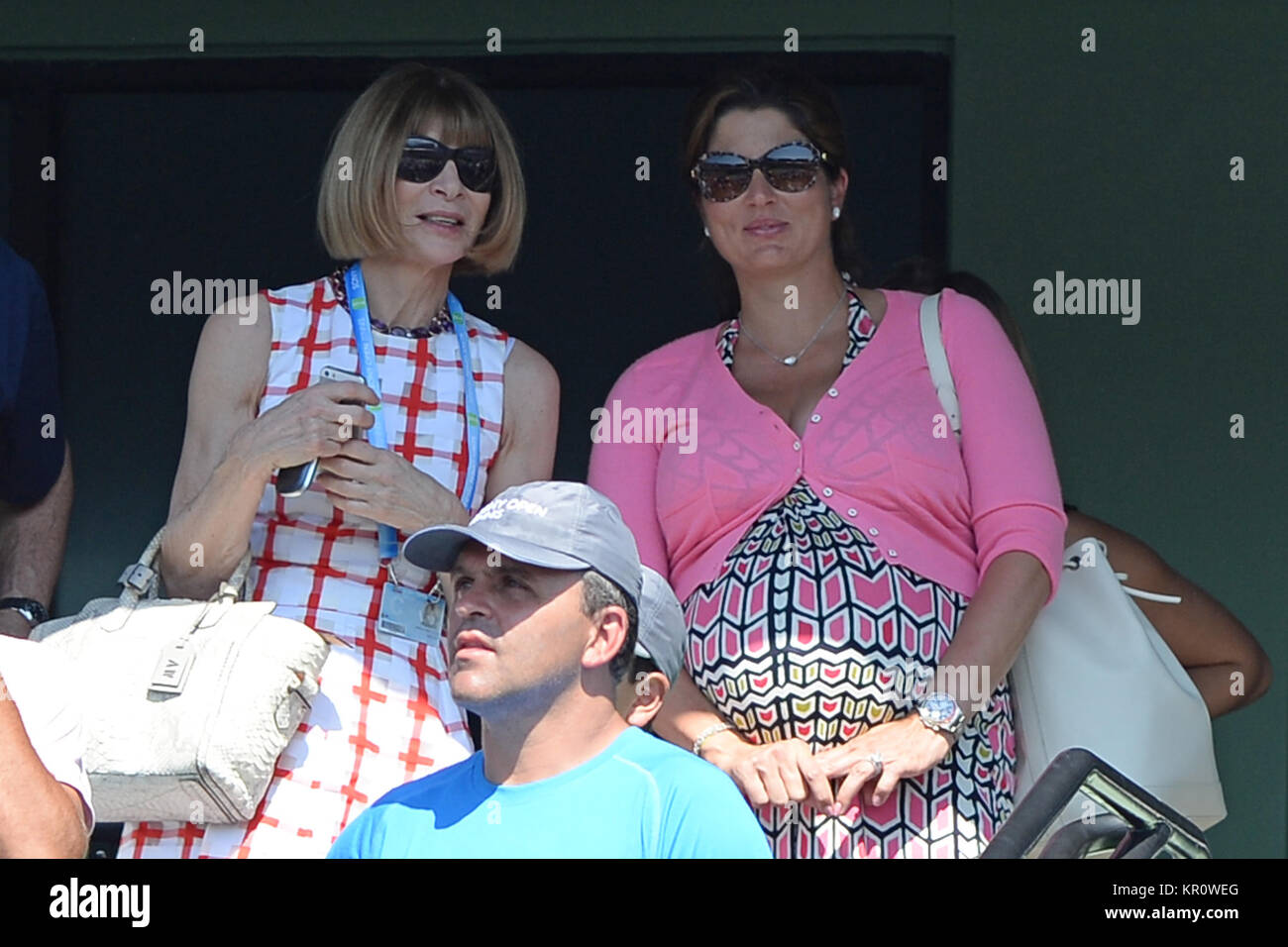 Mirka federer anna wintour hi-res stock photography and images - Alamy
