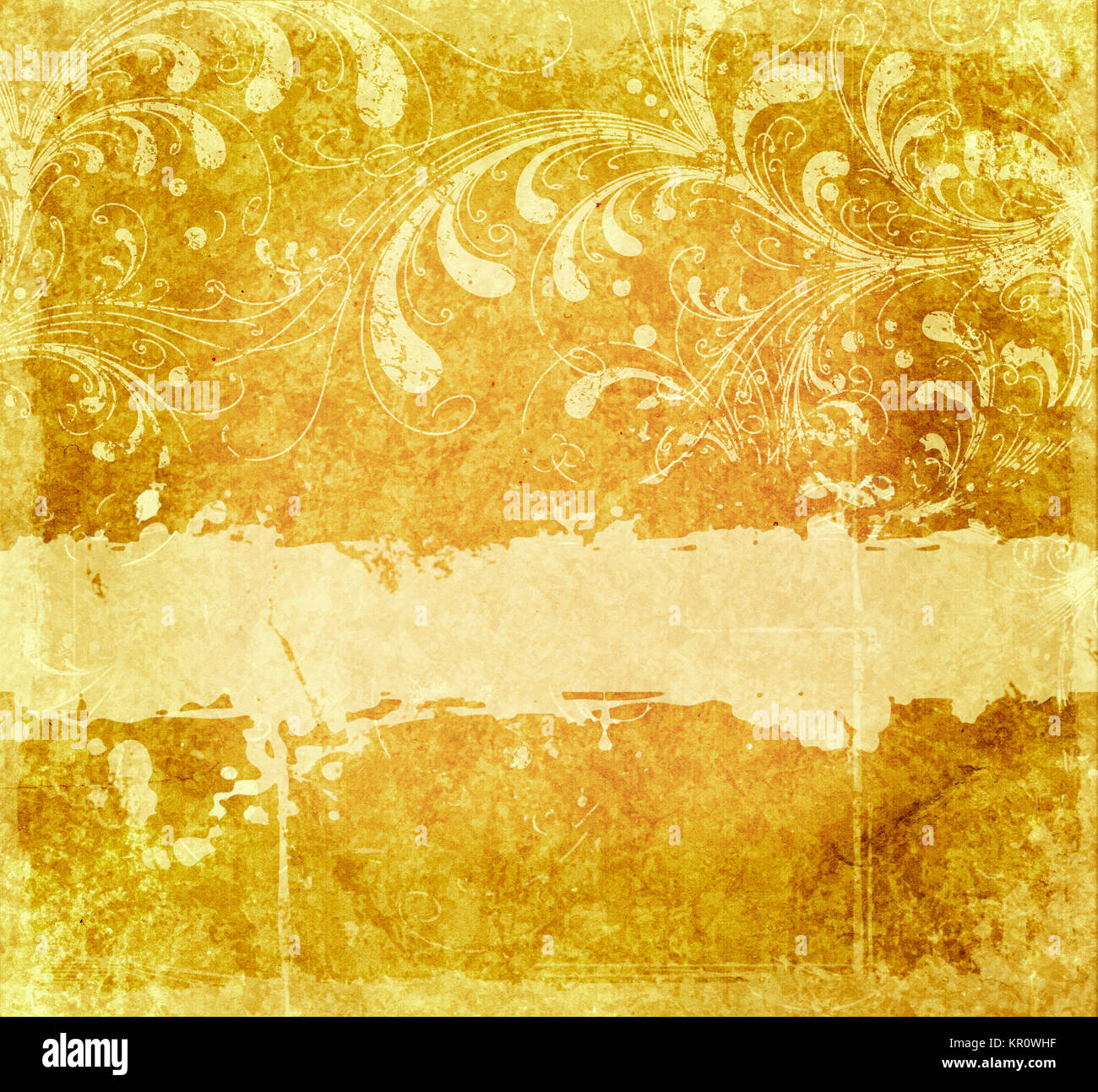 Old grunge paper with abstract splatters and copy space for text Stock ...