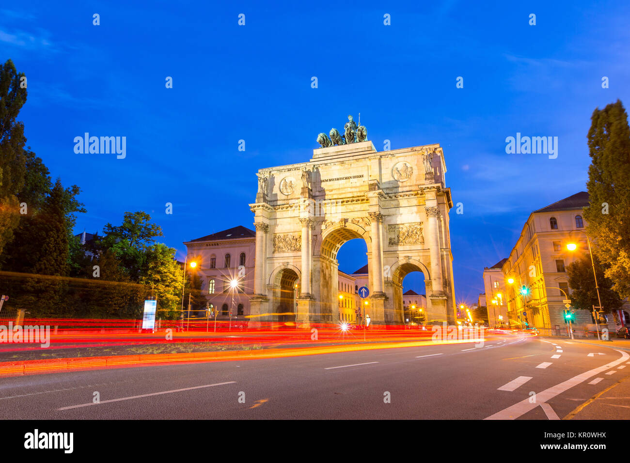 Germany munich siegestor victory arch hi-res stock photography and ...