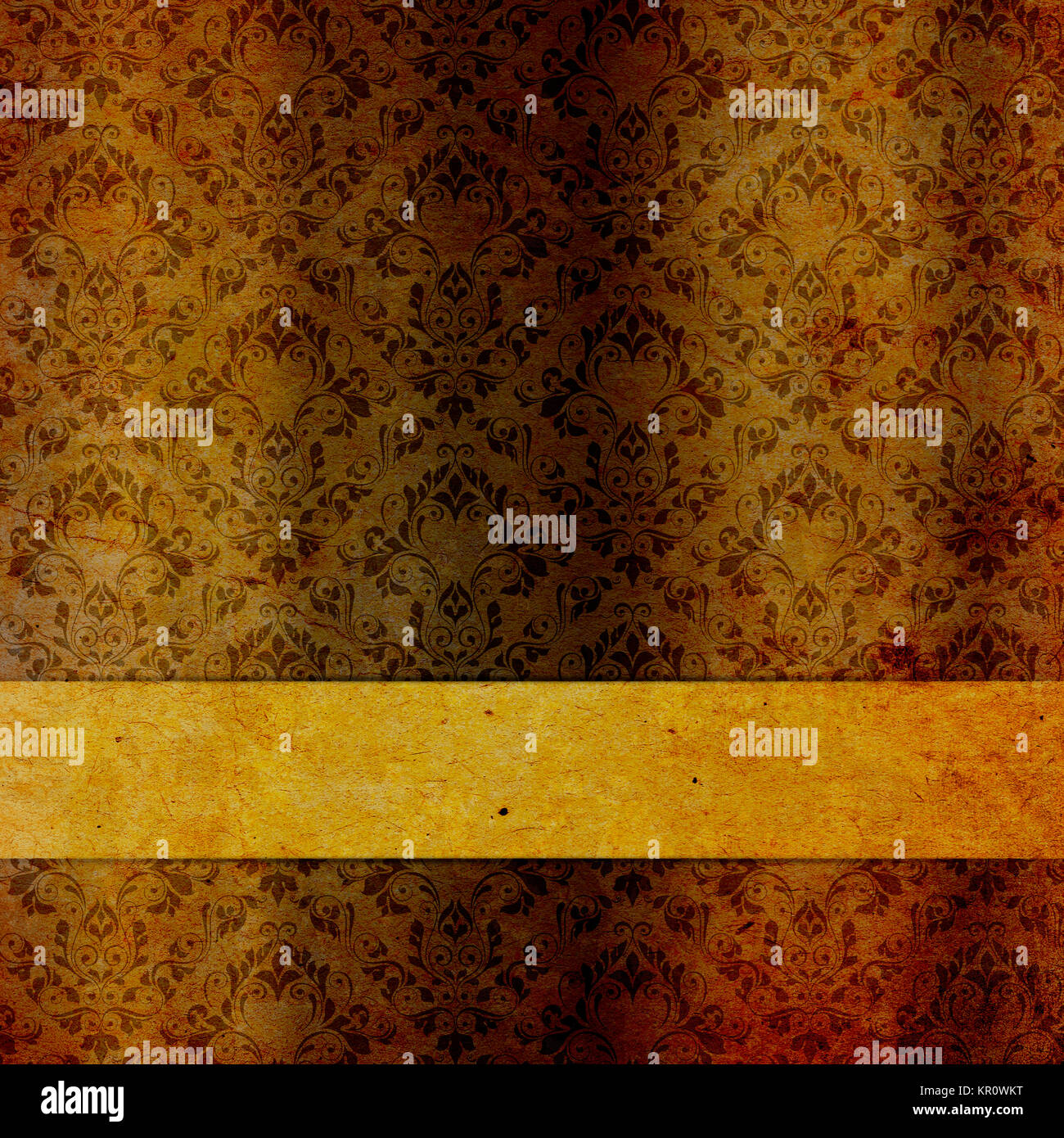 Old paper background with decorative vintage patterns and copy space ...