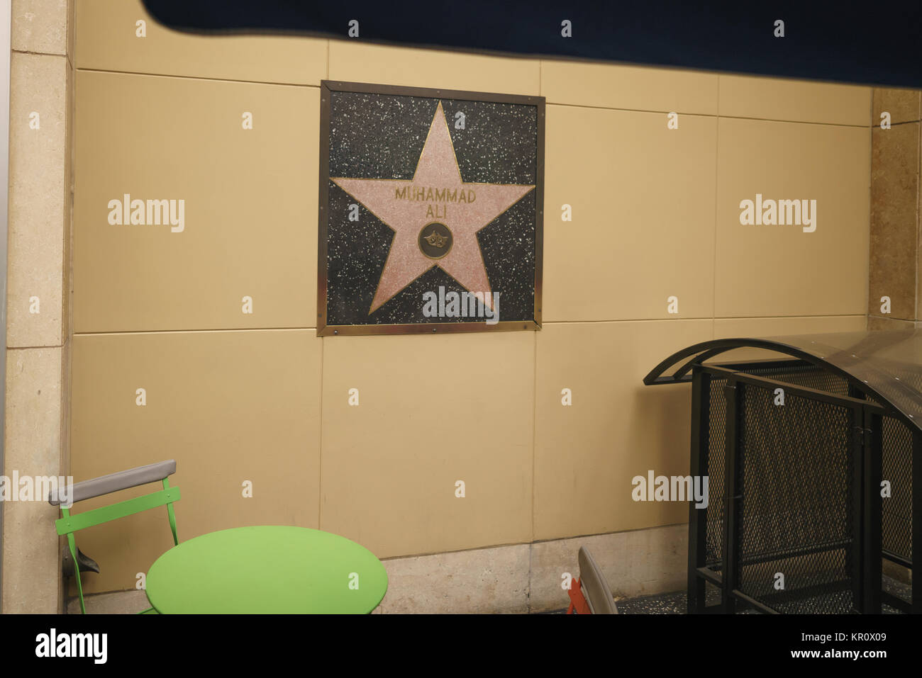 HOLLYWOOD, USA - CIRCA NOVEMBER, 2017: Muhammad Ali star on wall in ...