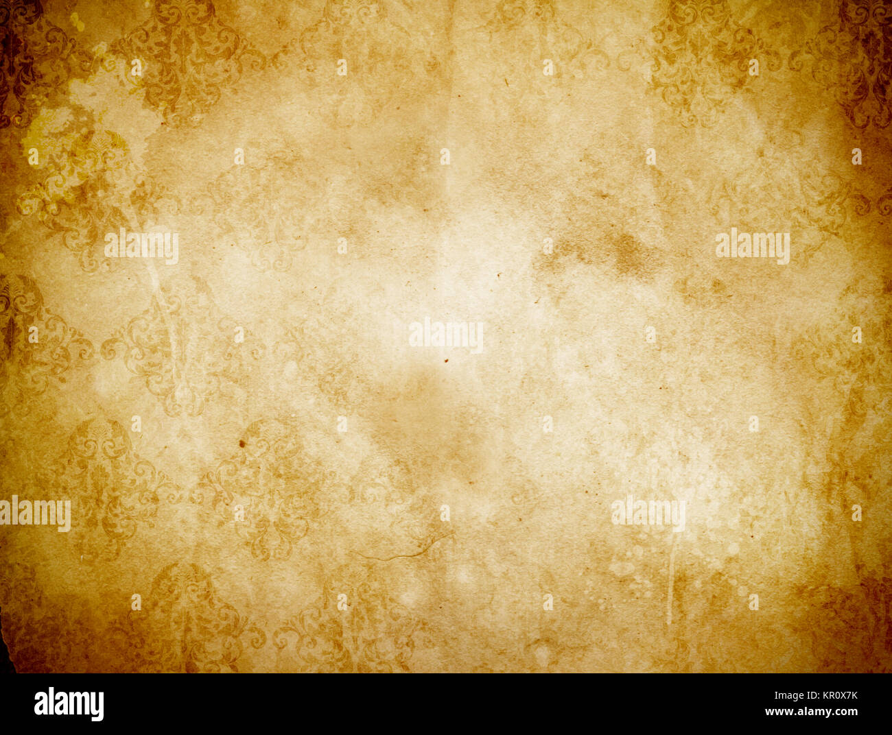 Old dirty paper background with vignette effect for the design Stock ...