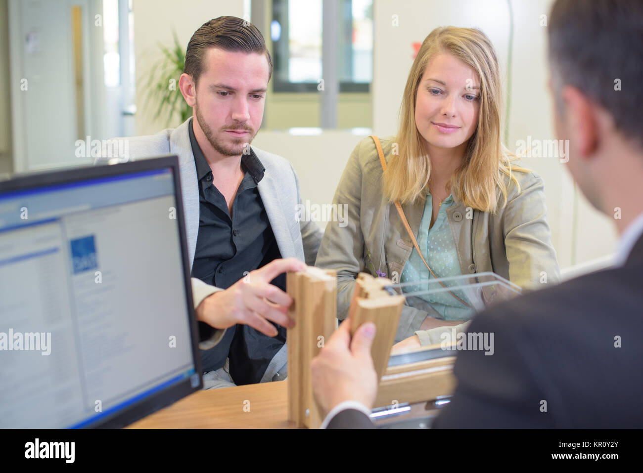 clients in the office Stock Photo - Alamy