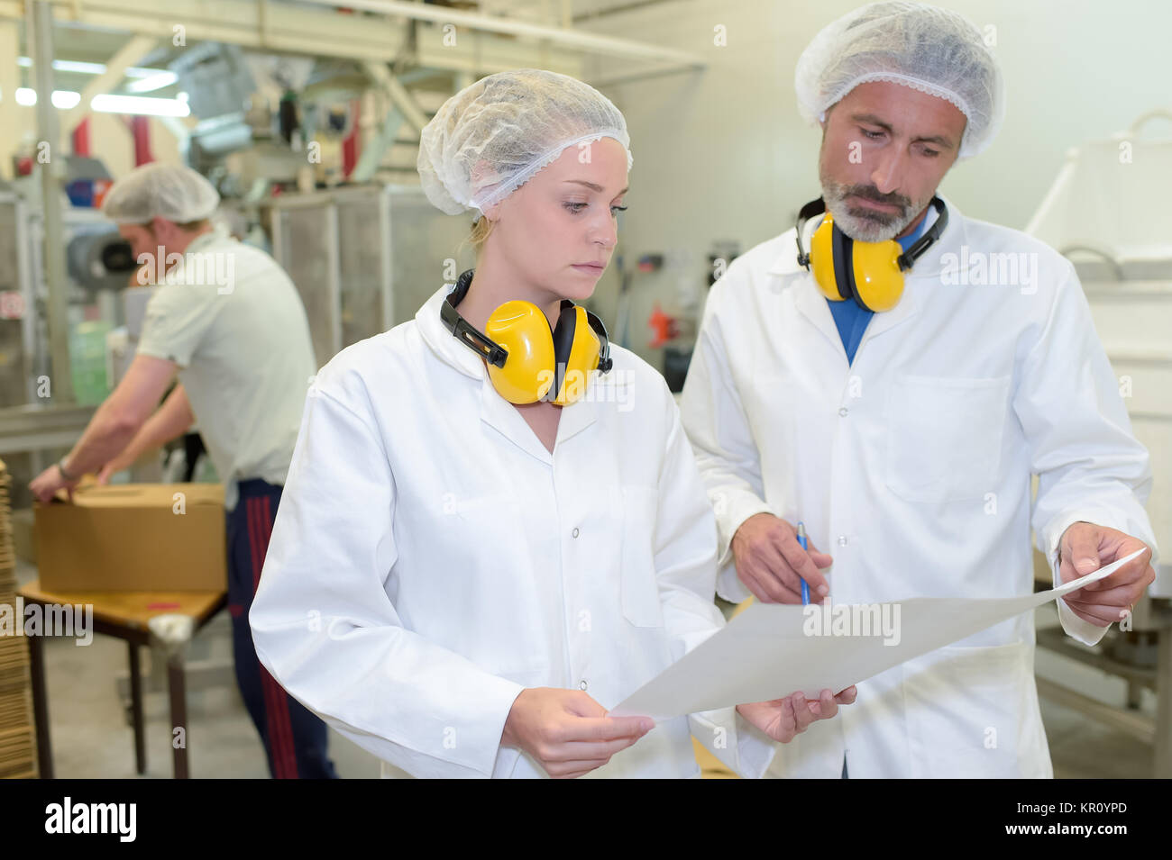 Two factory workers hi-res stock photography and images - Alamy