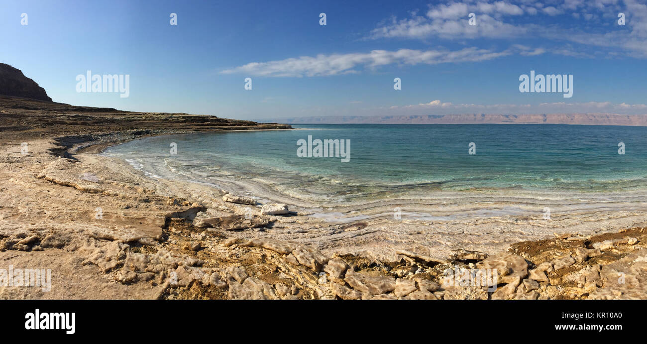 beach view , landscape at dead sea in Jordan Stock Photo - Alamy