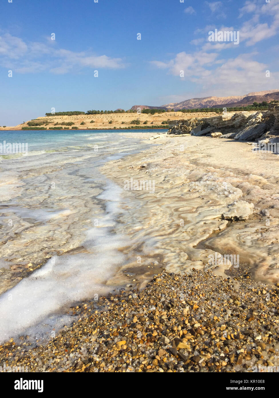 beach view , landscape at dead sea in Jordan Stock Photo - Alamy