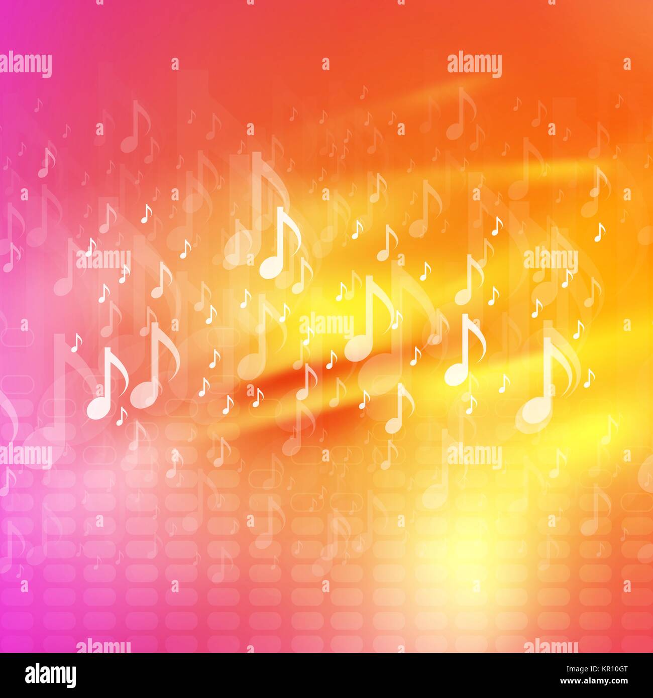 Music notes bright abstract background Stock Photo - Alamy
