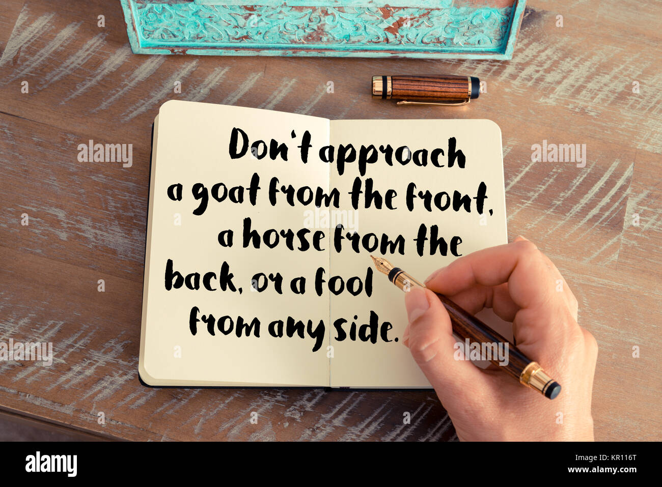 Handwritten quote as inspirational concept image Stock Photo - Alamy