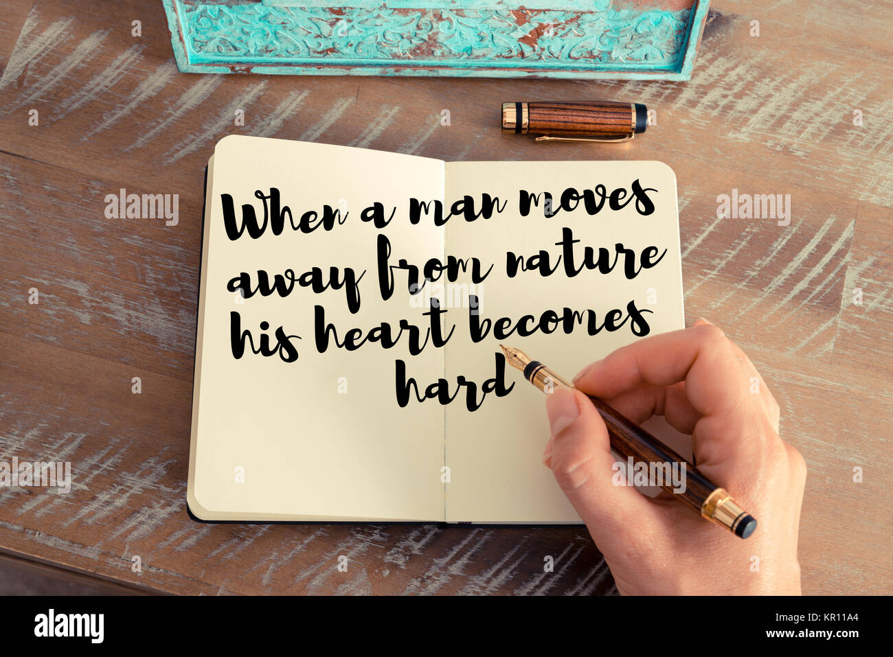 Handwritten quote as inspirational concept image Stock Photo - Alamy