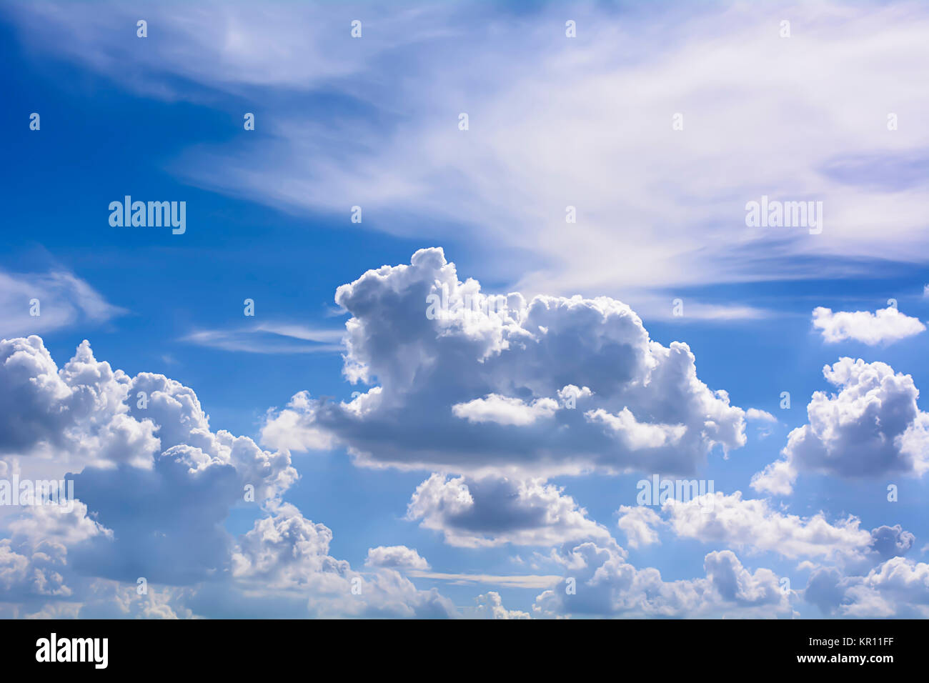 Blue cloudy sky Stock Photo - Alamy