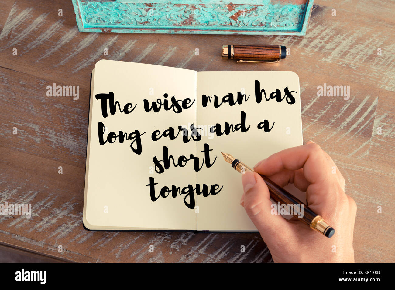 Handwritten quote as inspirational concept image Stock Photo - Alamy
