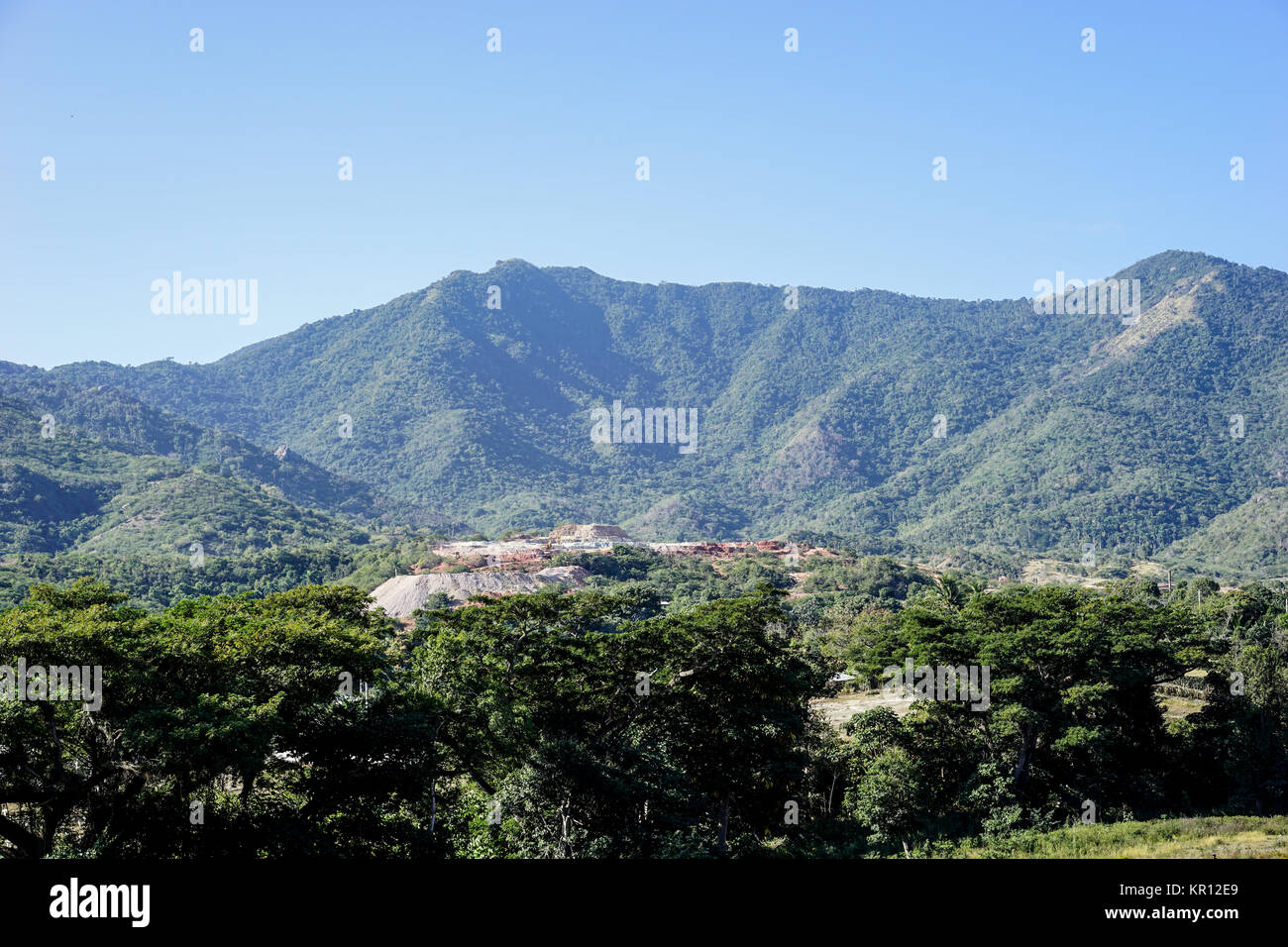 Mountains around El Cobre Mine, Santiago De Cuba. oldest copper mine in ...