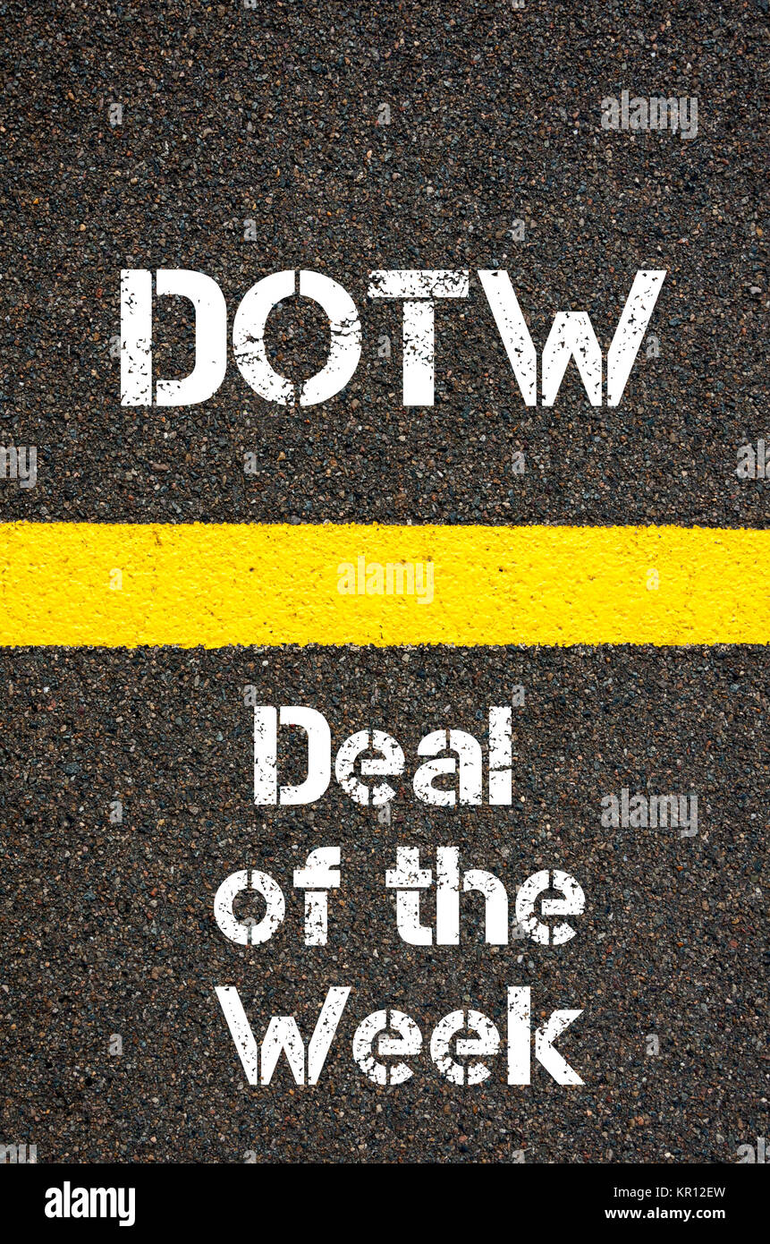 Business Acronym DOTW Deal of the Week Stock Photo - Alamy