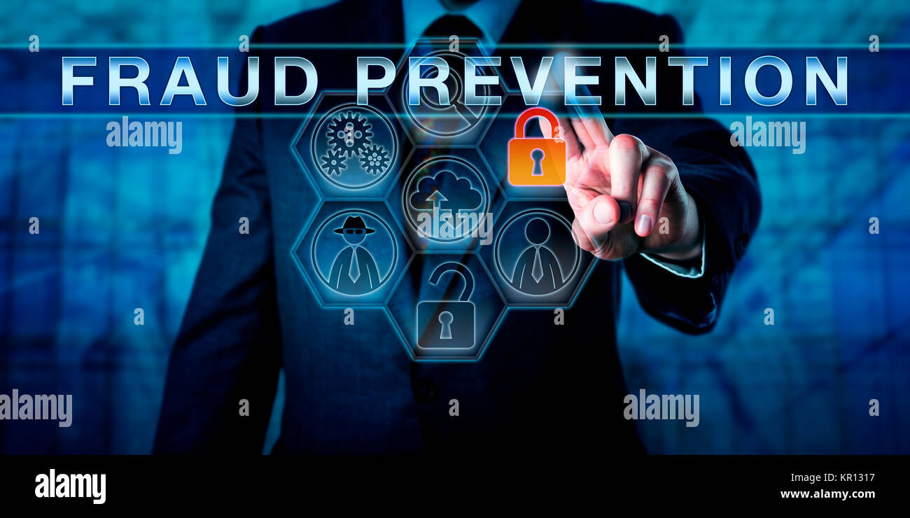 Forensic Expert Touching FRAUD PREVENTION Stock Photo - Alamy