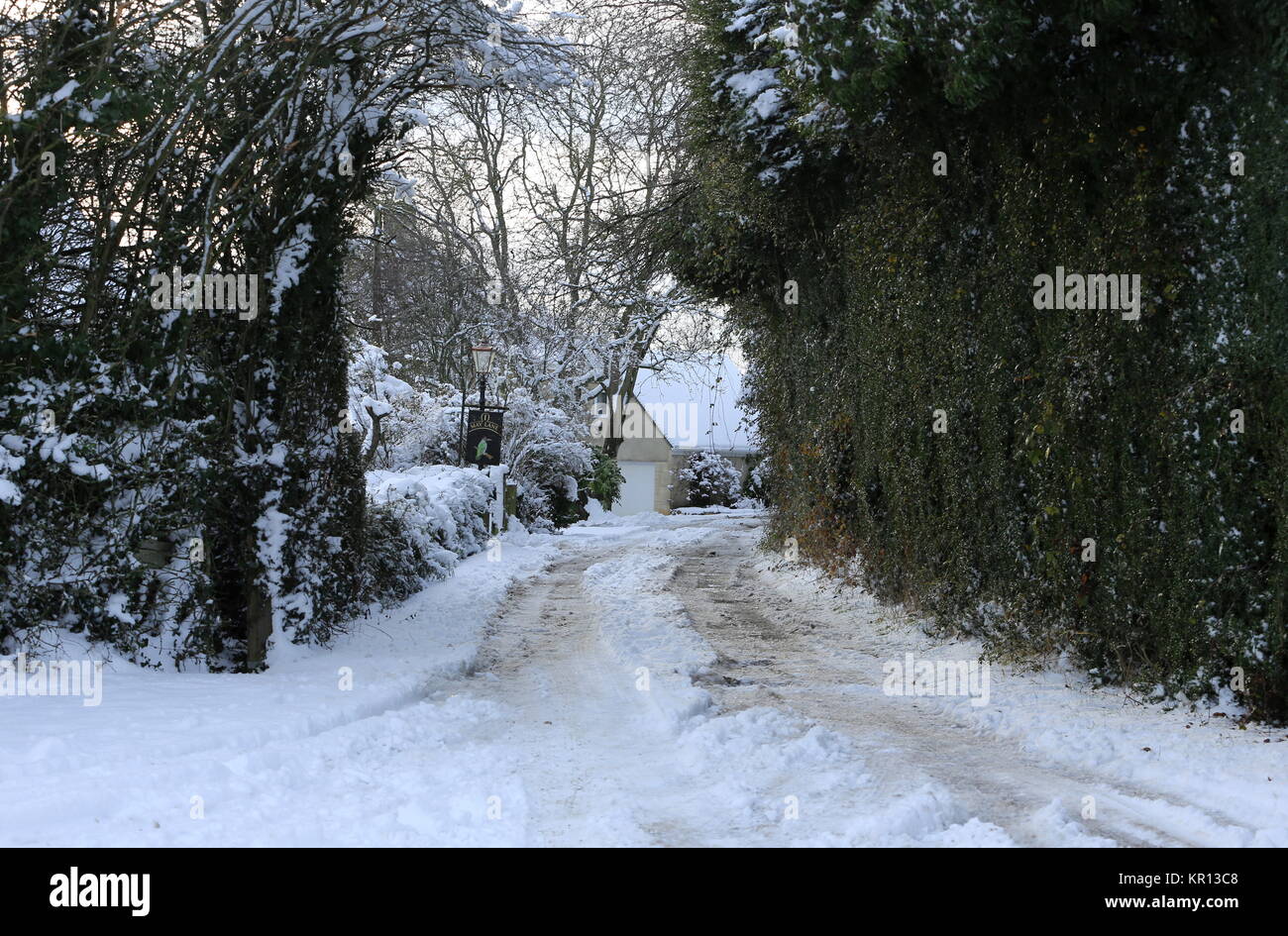 The Cotswolds were covered in snow during December Stock Photo - Alamy