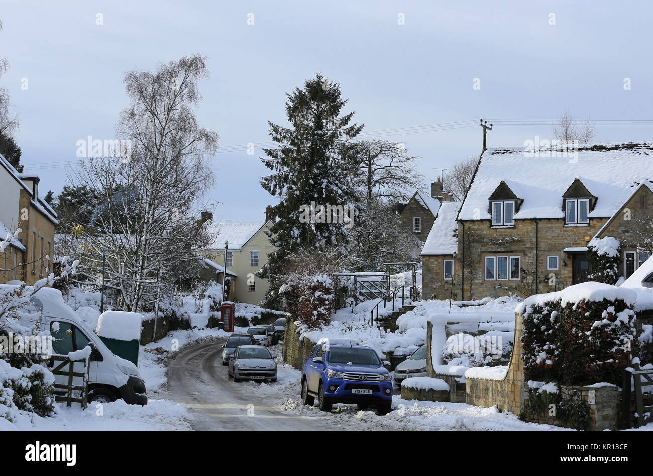 The Cotswolds were covered in snow during December Stock Photo - Alamy