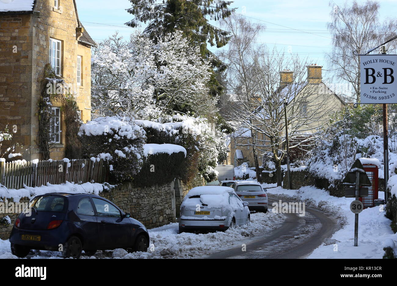 The Cotswolds were covered in snow during December Stock Photo - Alamy