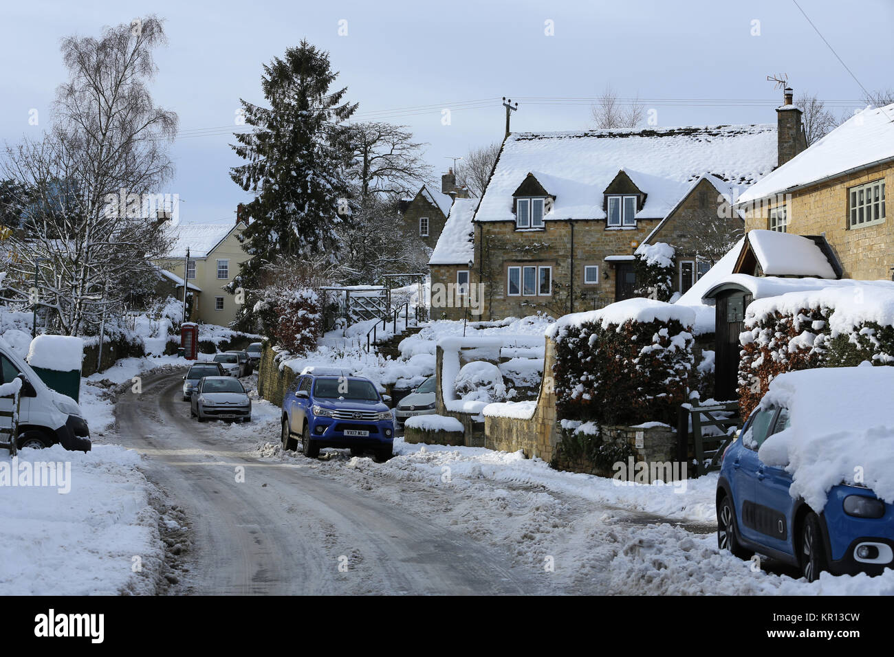 The Cotswolds were covered in snow during December Stock Photo - Alamy