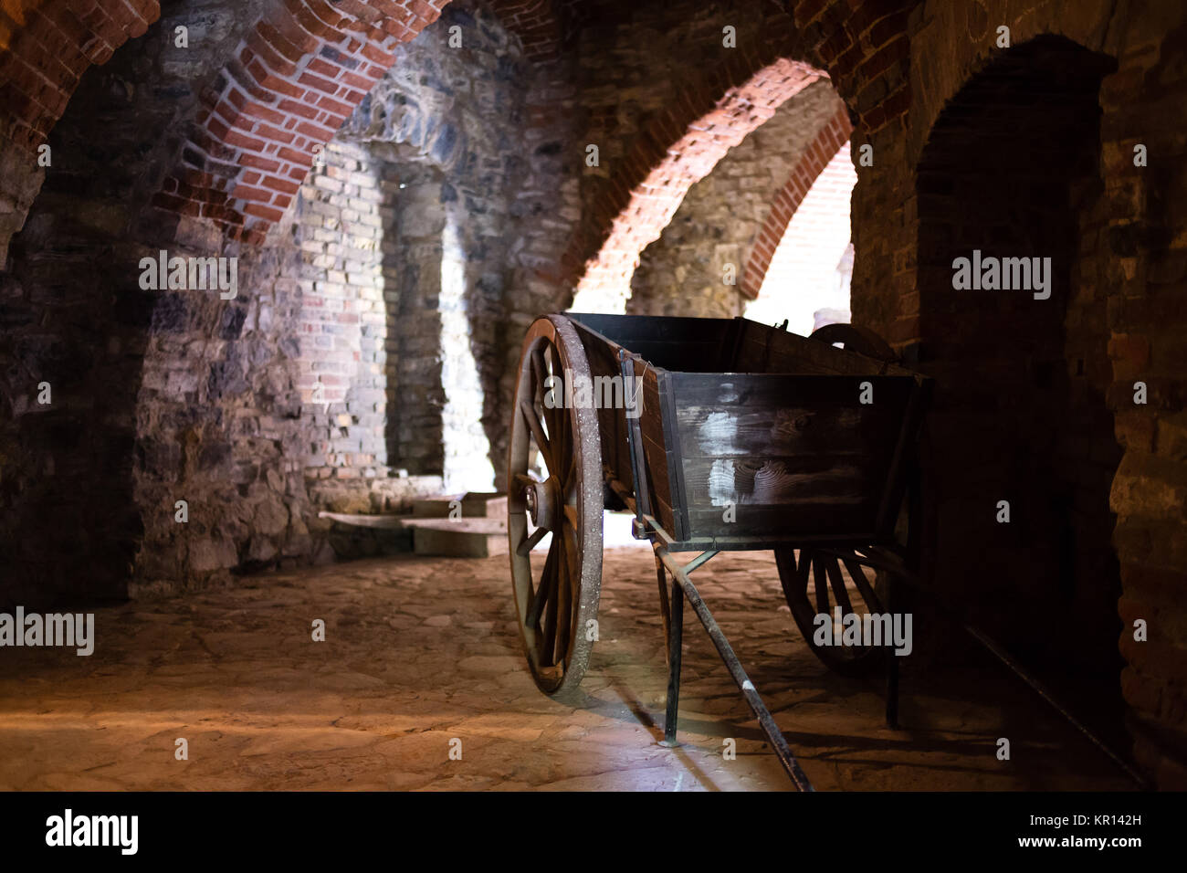 Antique wheelbarrow used in gold mining activities Stock Photo - Alamy