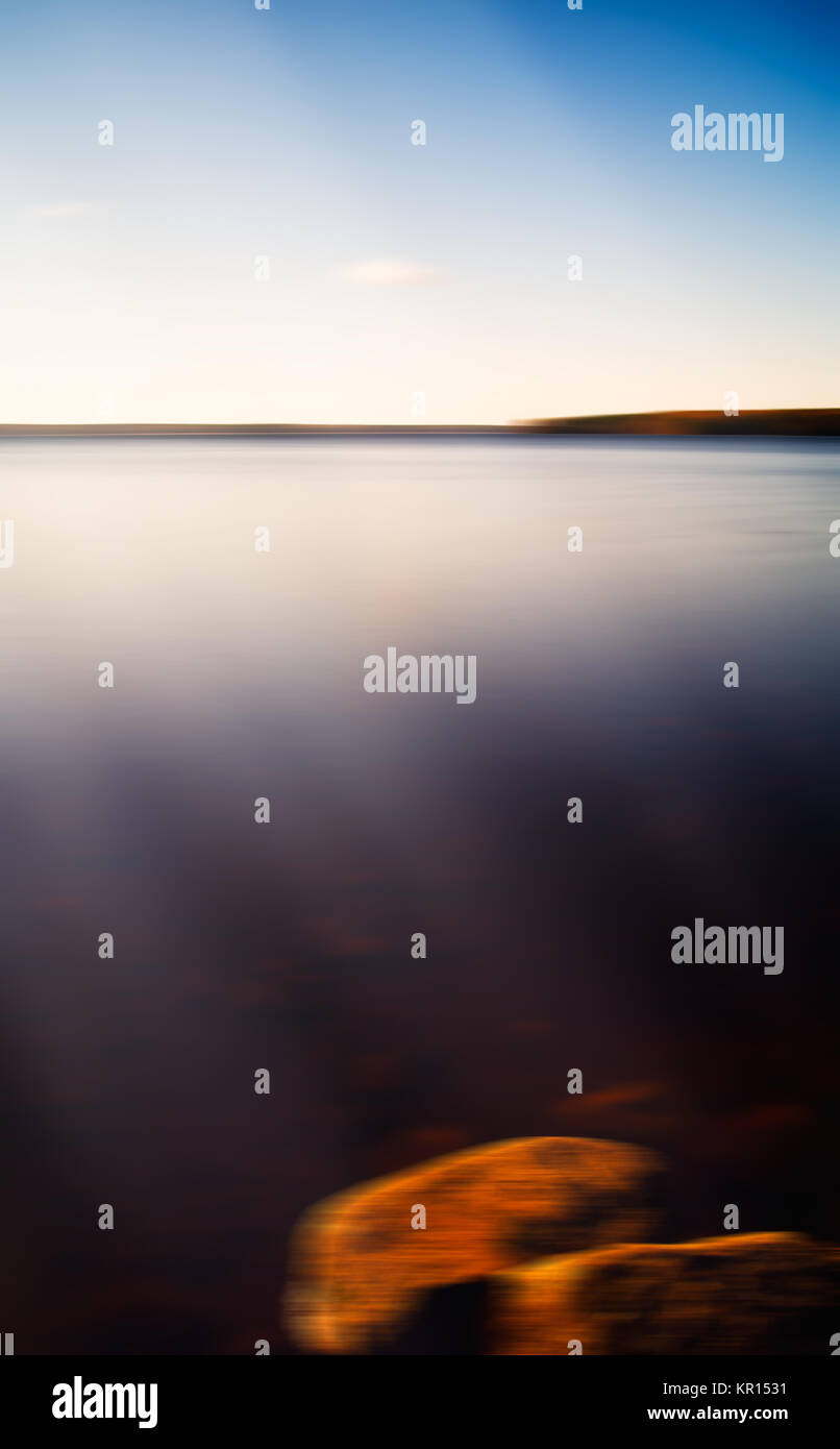 Vertical lake landscape abstraction Stock Photo - Alamy
