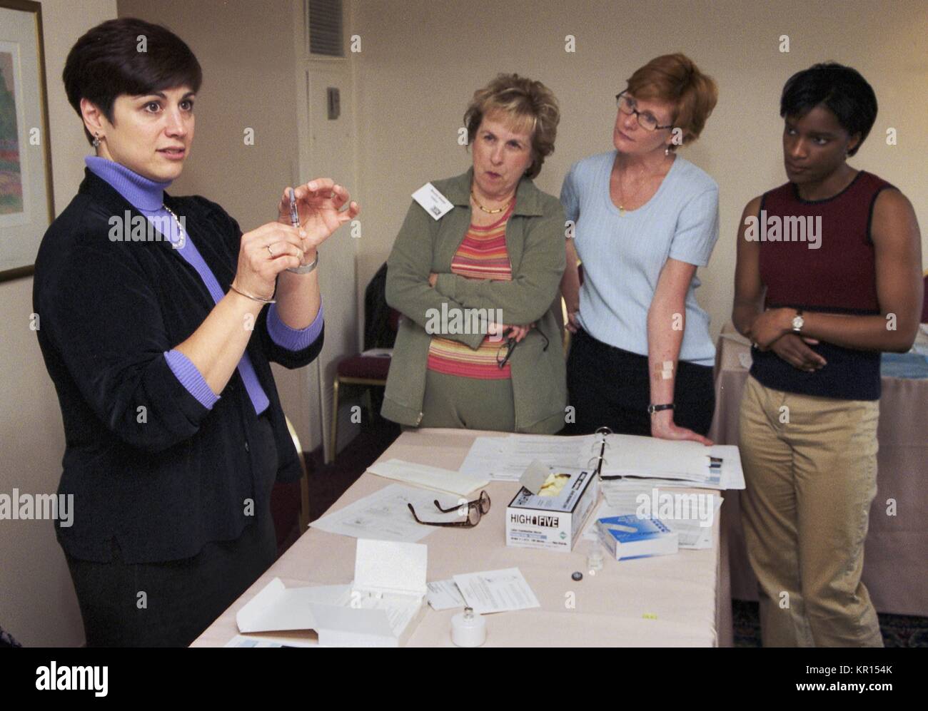 CDC Clinician, Joanne Cono, MD, describes the diluent syringe for ...