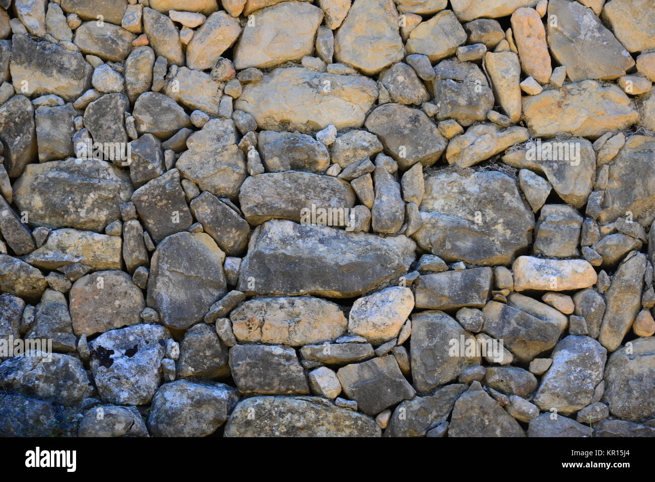 stone walls in spain Stock Photo - Alamy