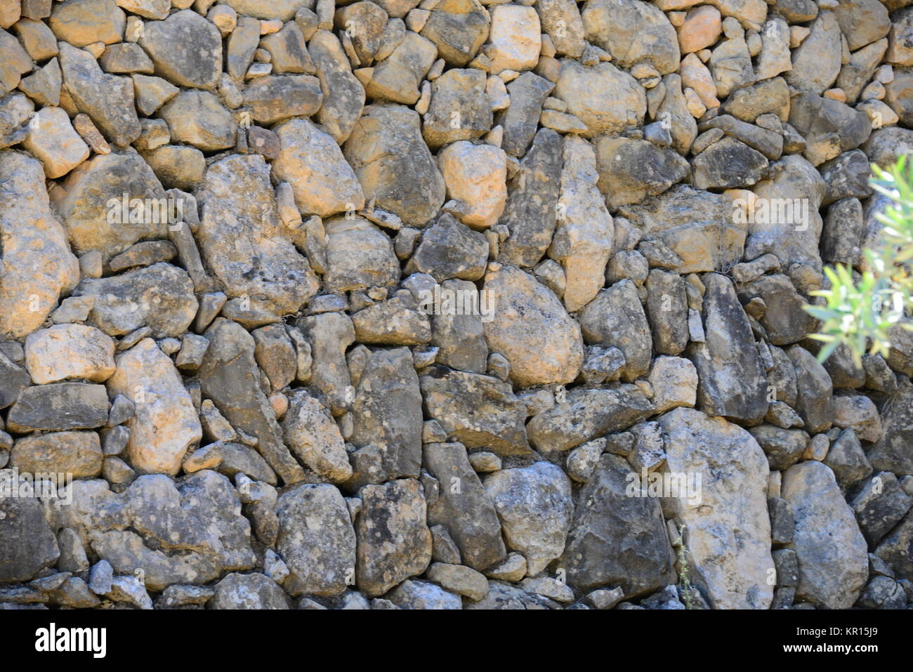 stone walls in spain Stock Photo - Alamy