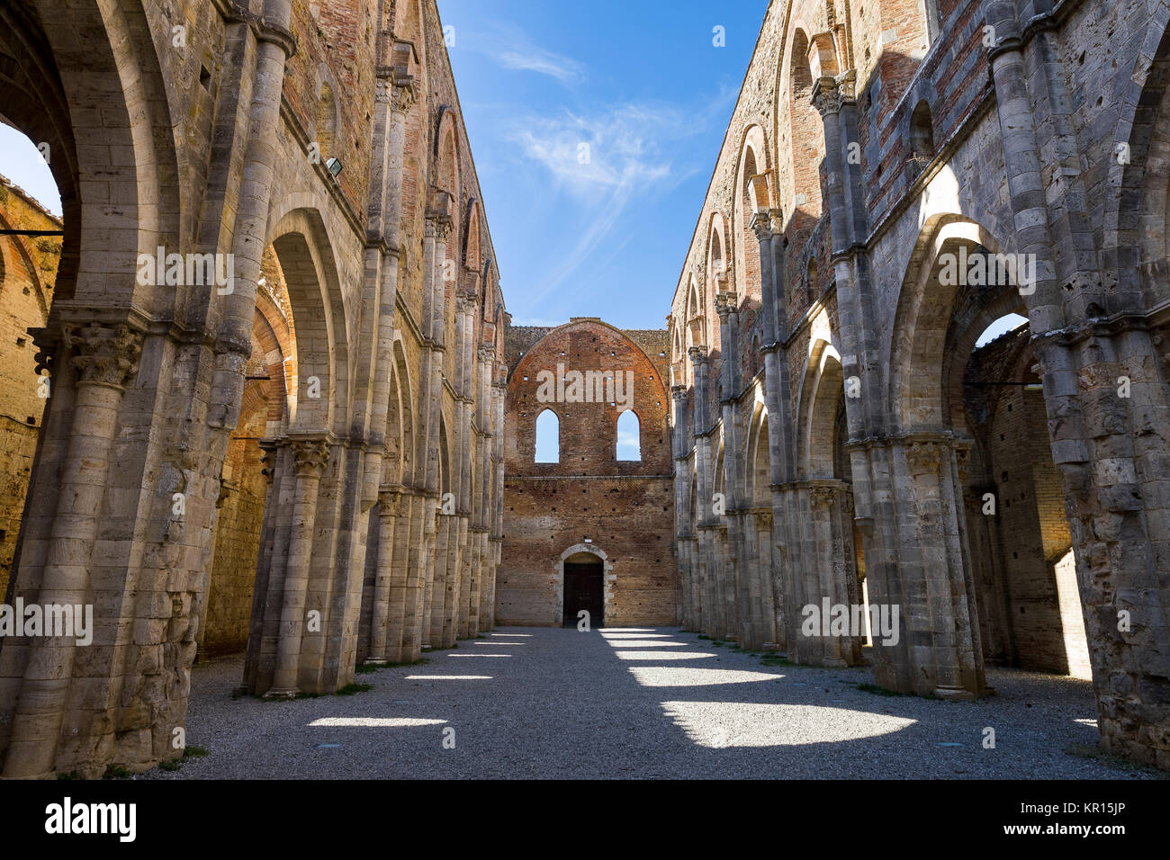 Abbazia di San Galgano Abbey. Tuscany Italy Stock Photo - Alamy