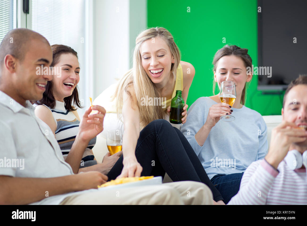 Group Of Friends At Home Stock Photo Alamy group-of-friends-at-home-stock-photo-alamy