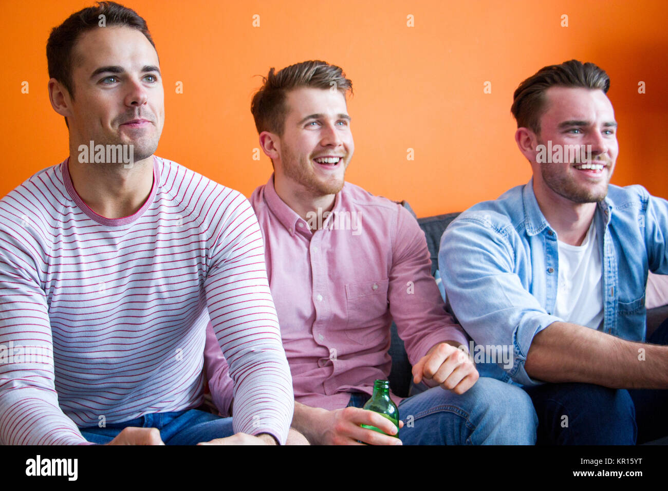 Men Playing Video Games Stock Photo - Alamy