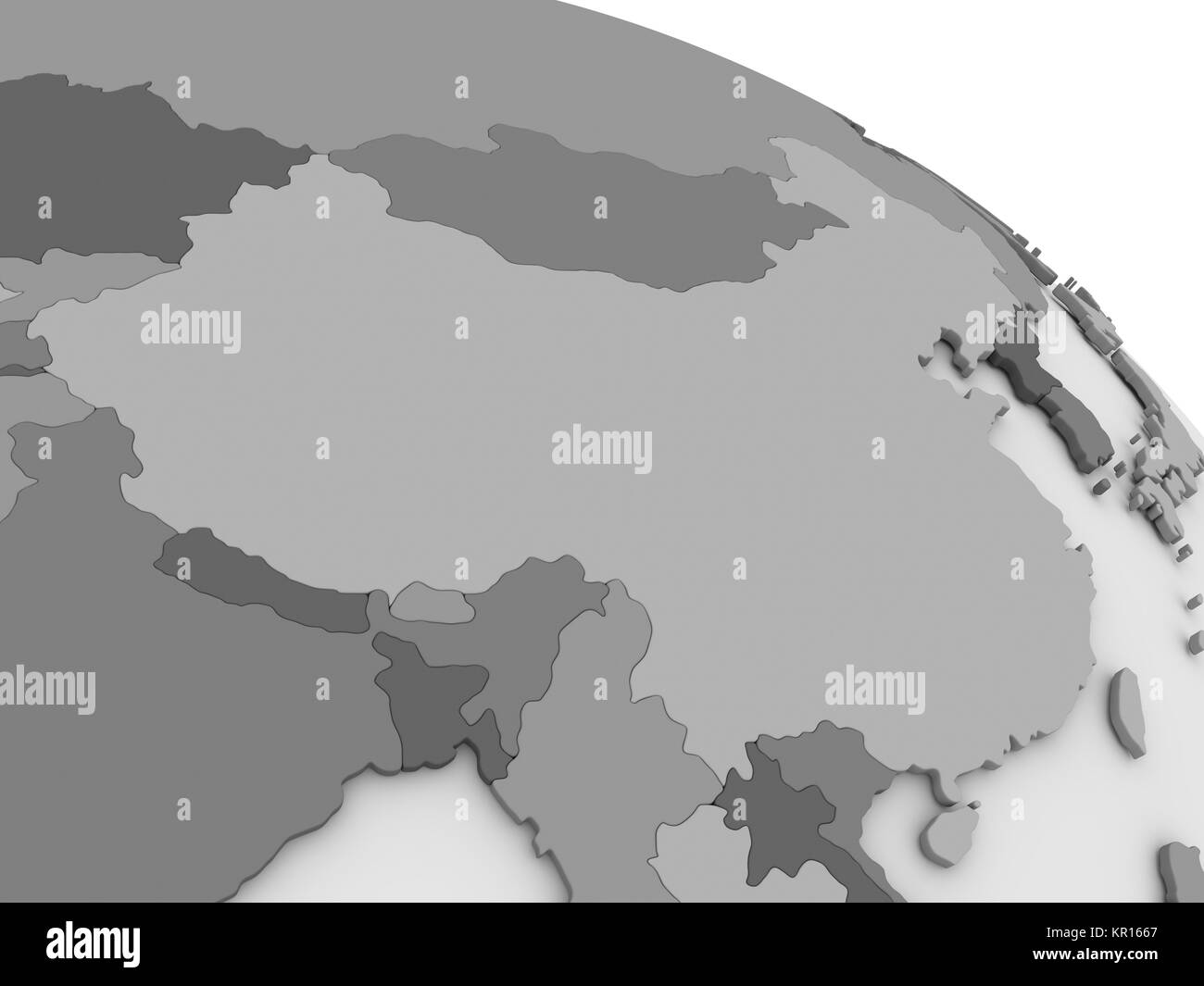 Far east asia globe map hi-res stock photography and images - Alamy